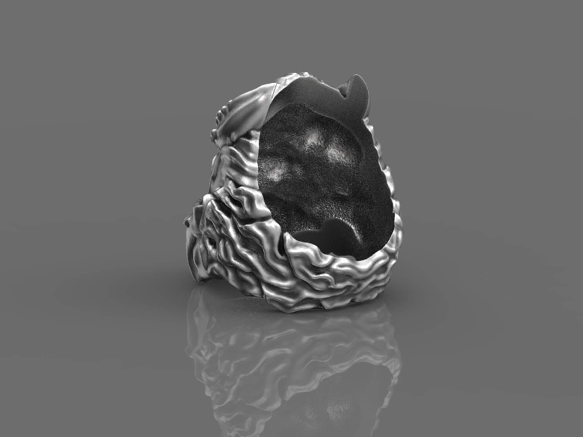 Ring Japanese Demon - 3D Model by Kseny_3design