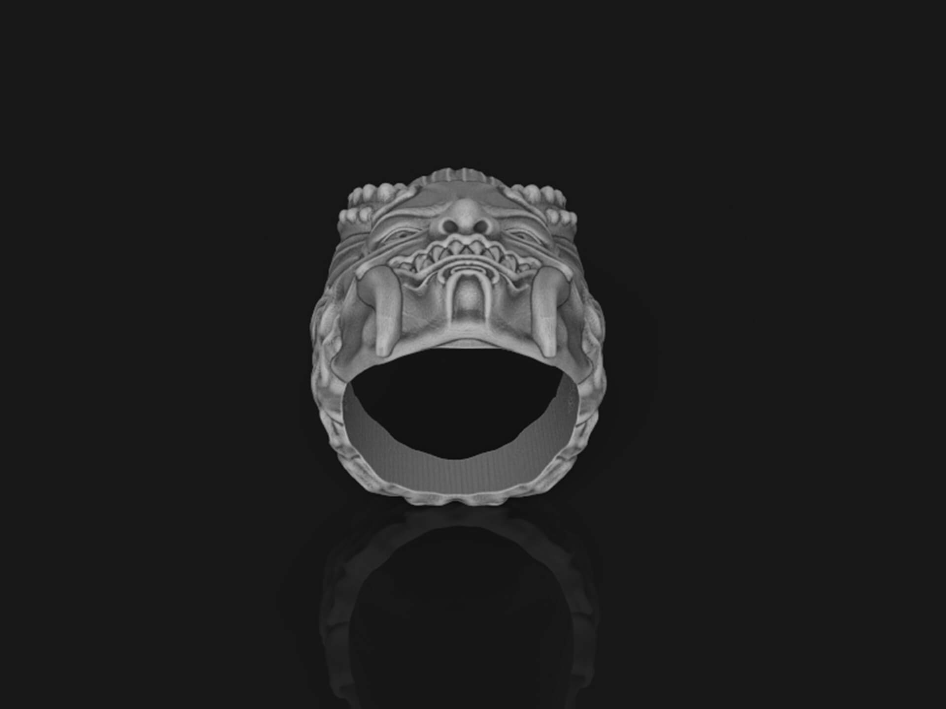 Ring Japanese Demon - 3D Model by Kseny_3design