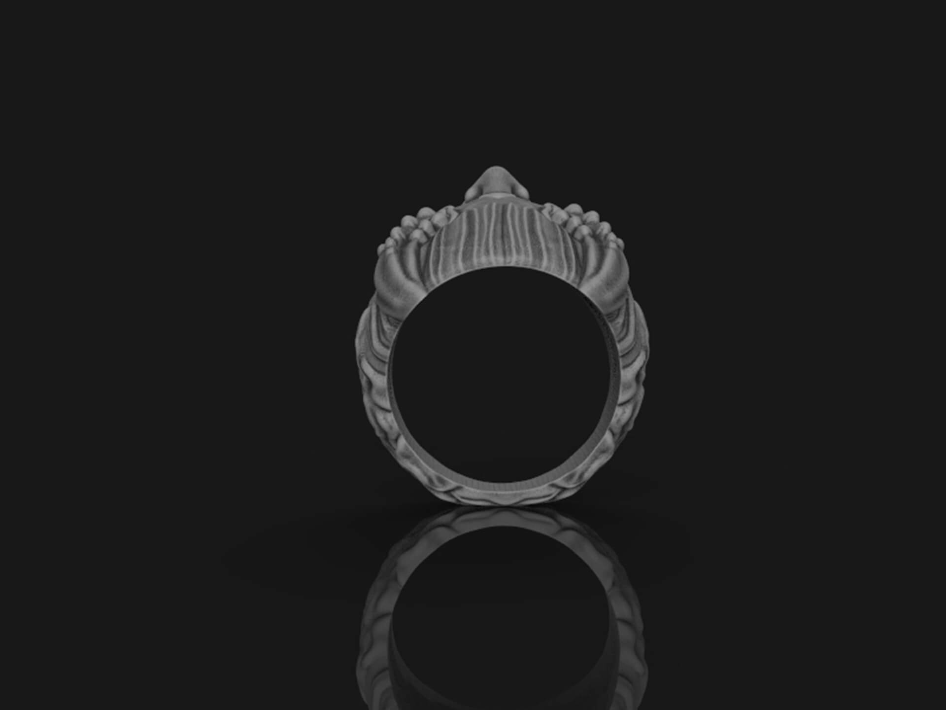 Ring Japanese Demon - 3D Model by Kseny_3design
