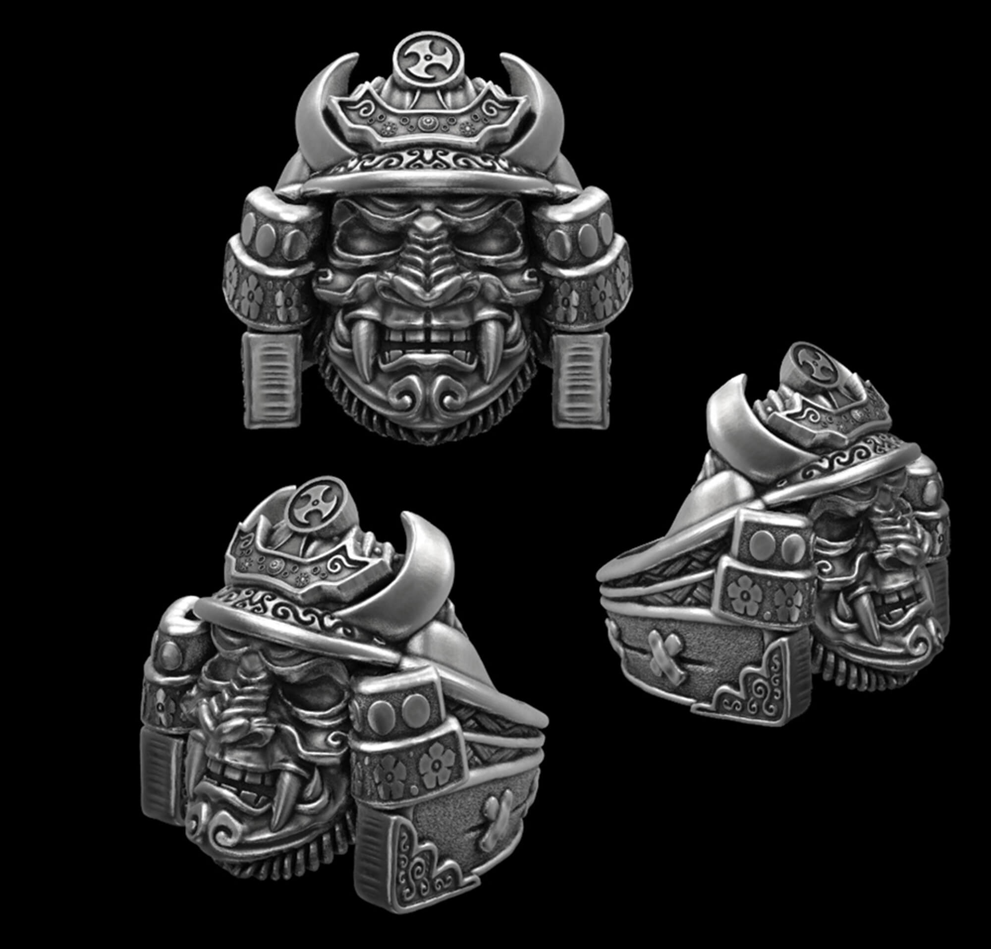 Ring Samurai - 3D Model by Kseny_3design