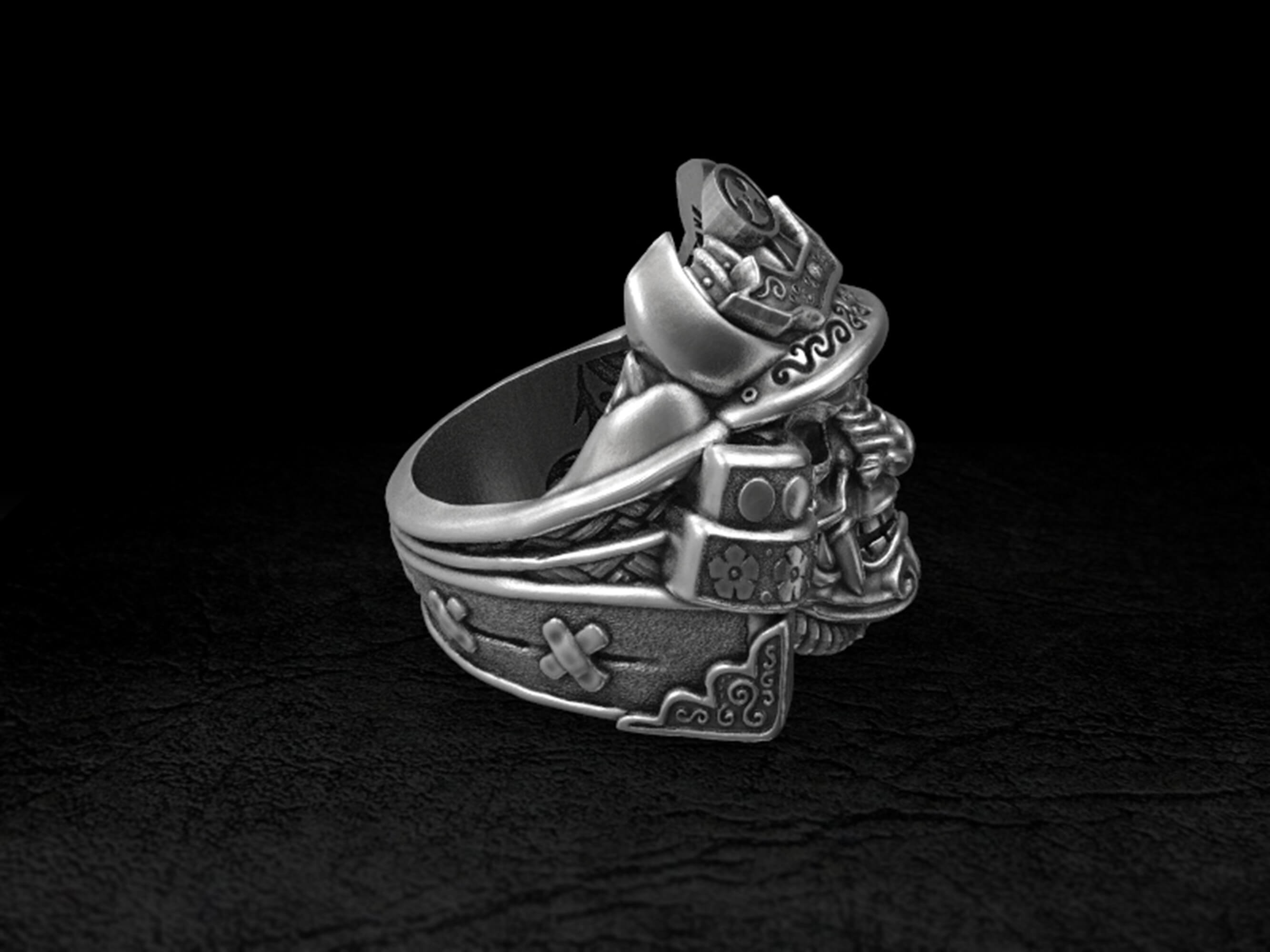 Ring Samurai - 3D Model by Kseny_3design