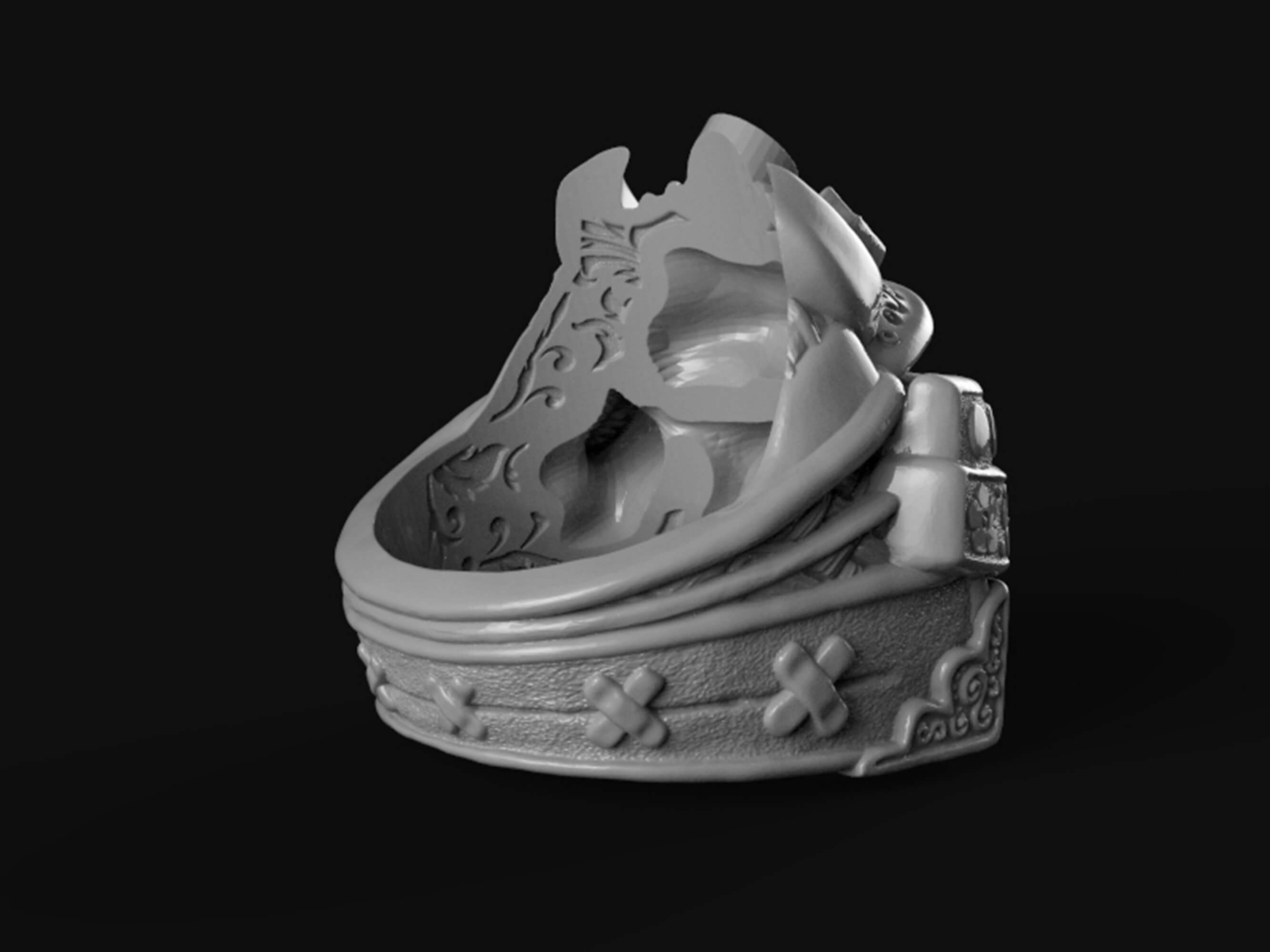 Ring Samurai - 3D Model by Kseny_3design