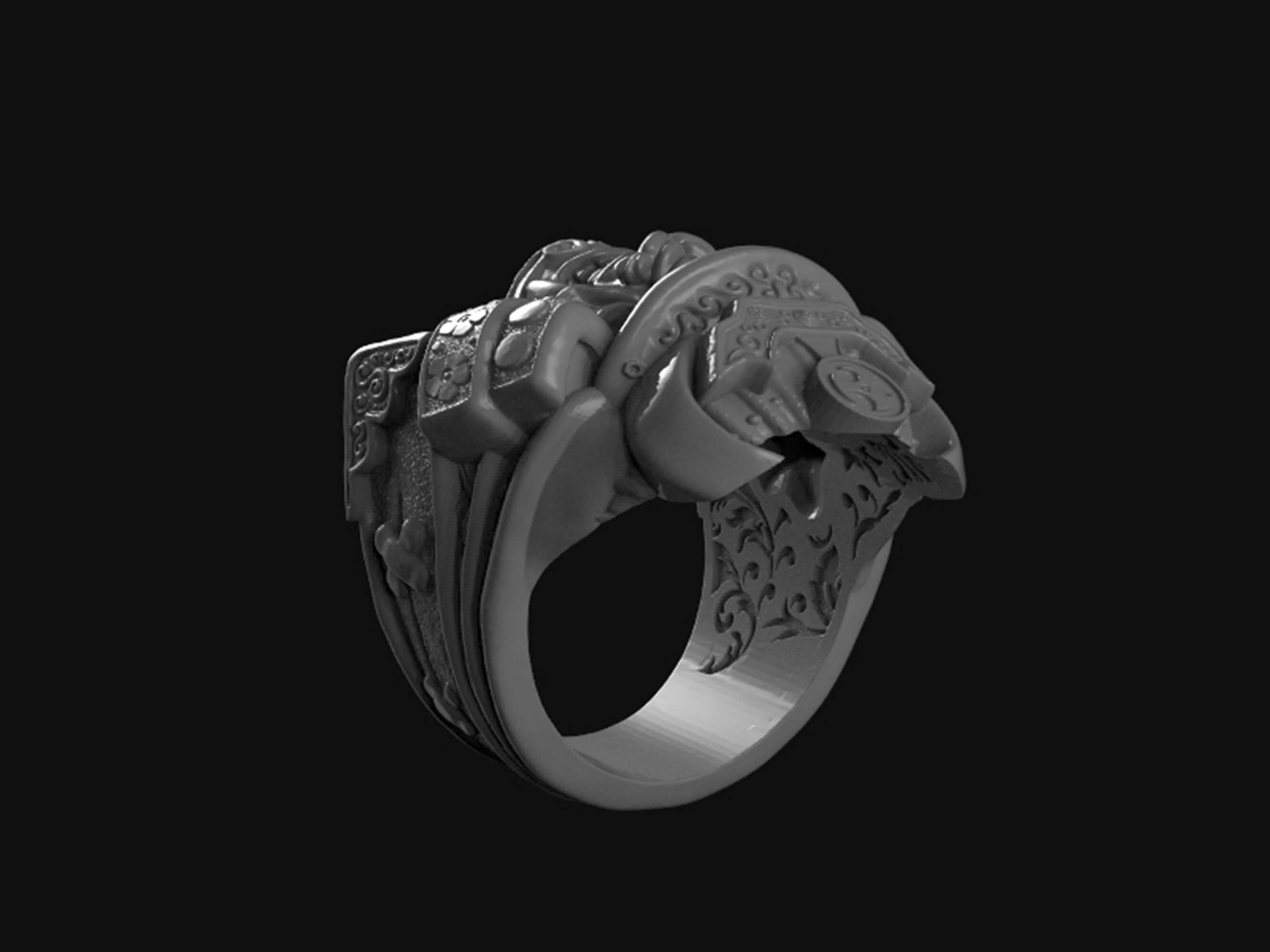 Ring Samurai - 3D Model by Kseny_3design