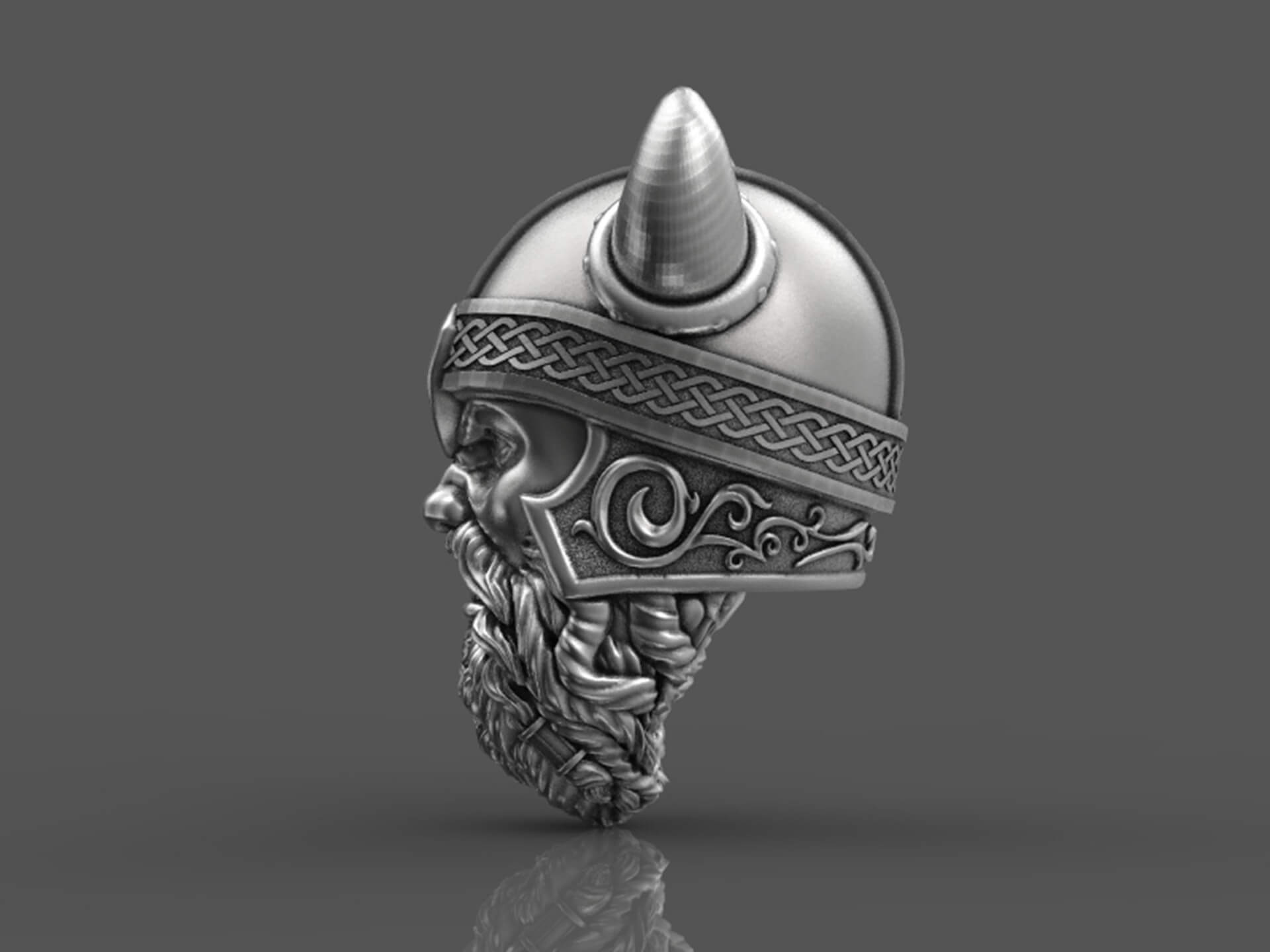 Viking Head - 3D Model by Kseny_3design