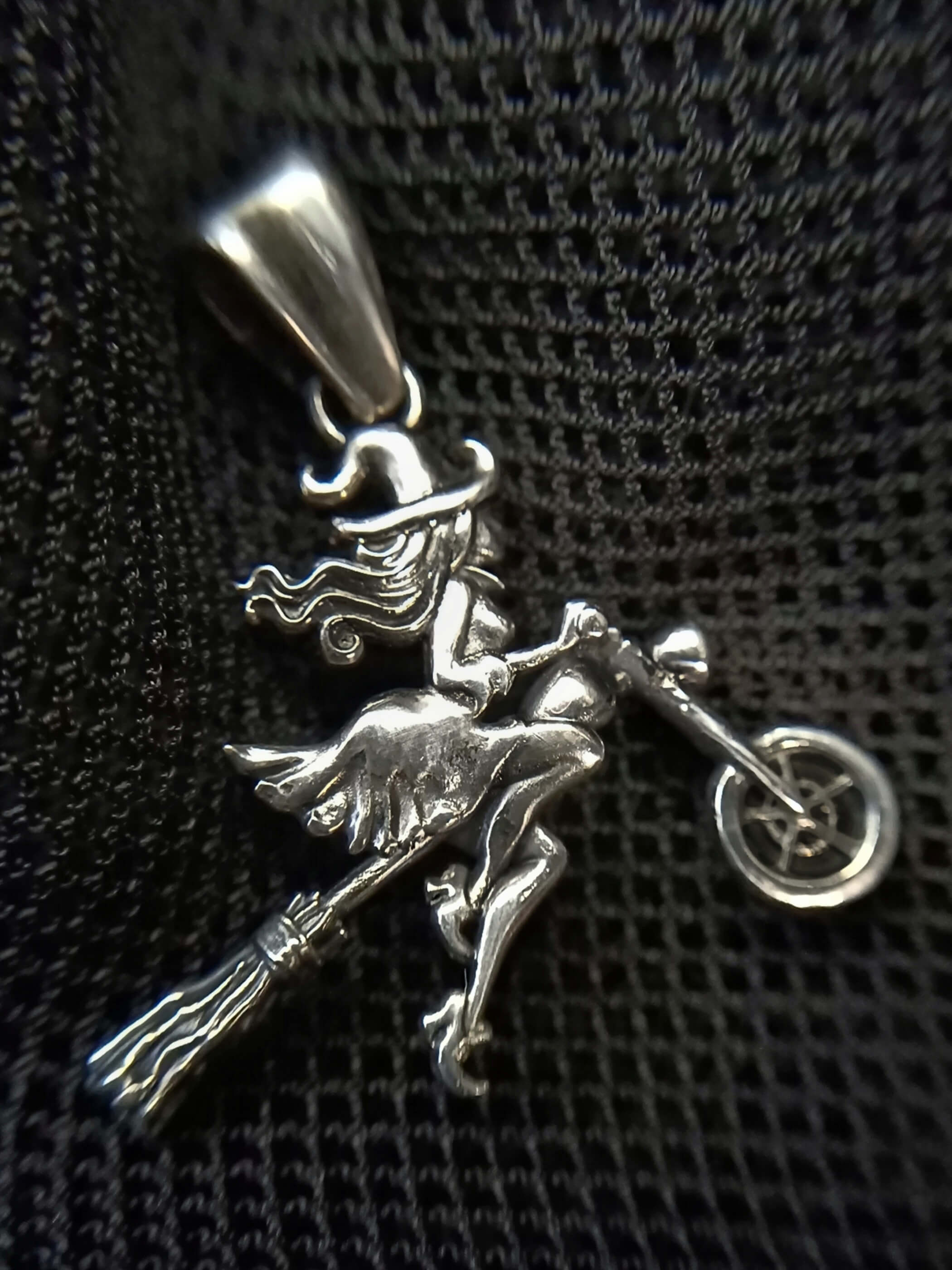 Witch Pendant on Motor Broom - 3D Model by Kseny_3design