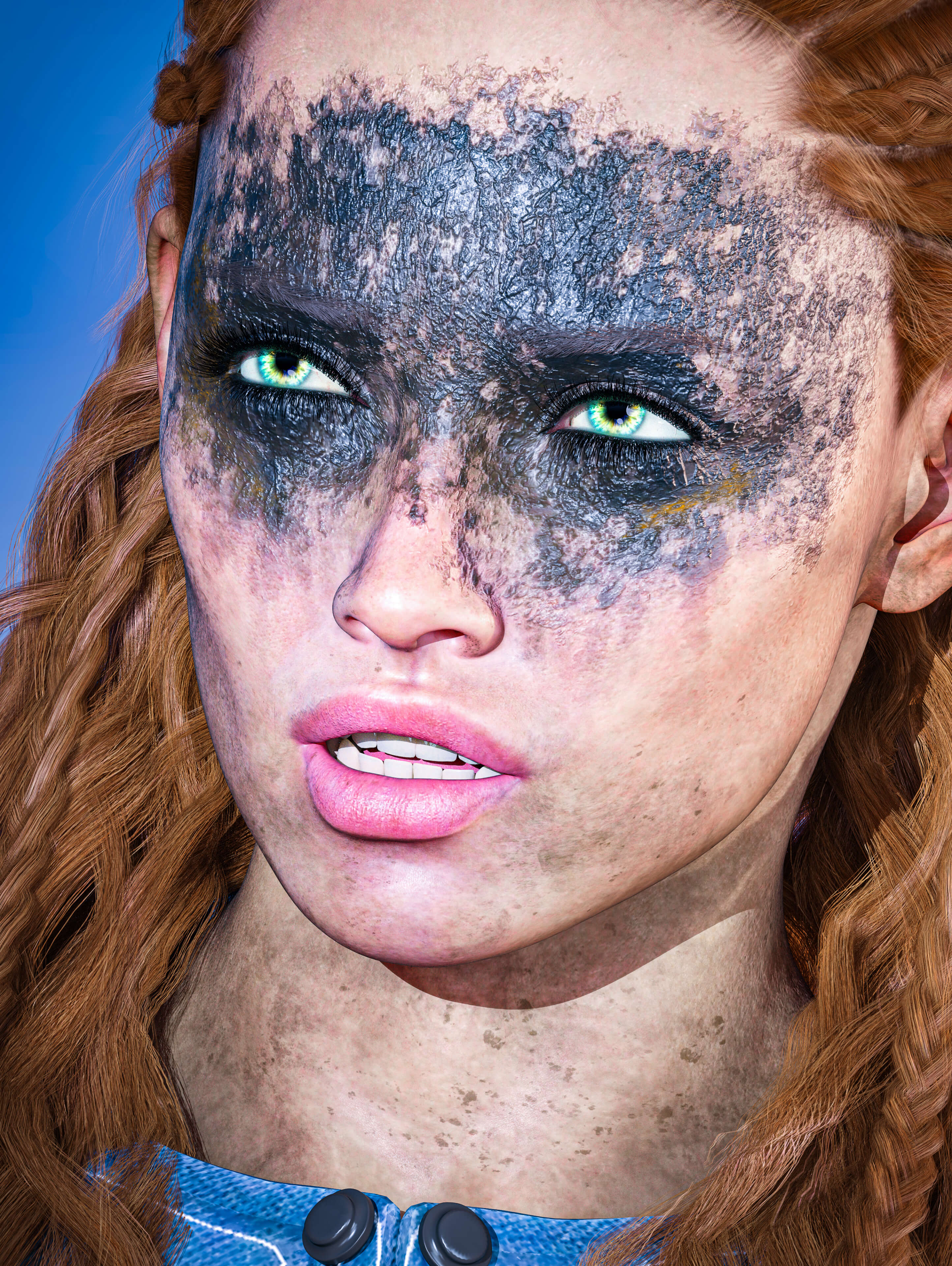 Aidah Portrait 3D Render, Digital Art by kssam