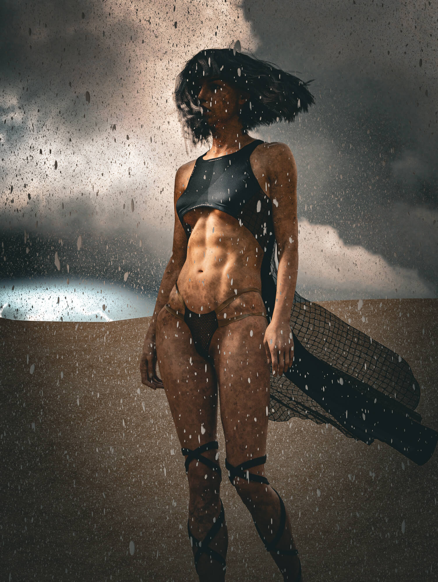 Ash Storm 3D Render, Digital Art by kssam