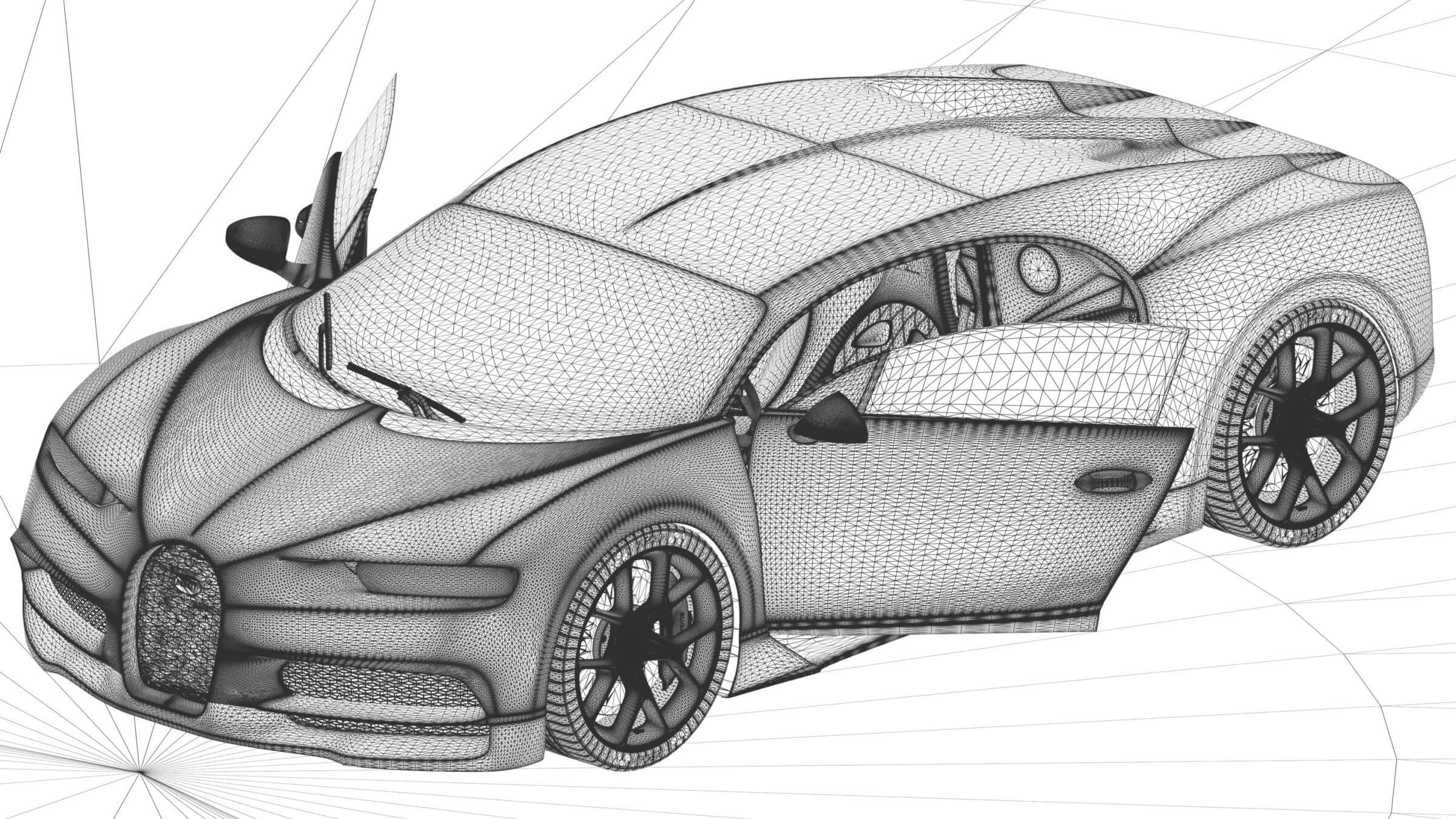 Bugatti Chiron - 3D Model by KSTORE