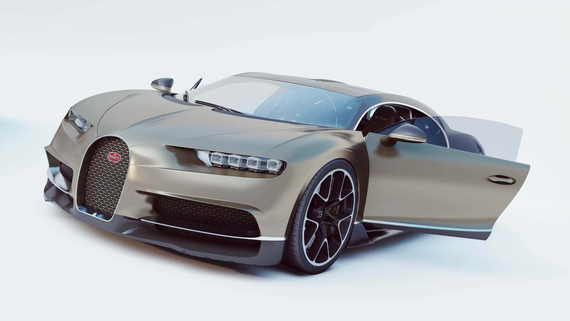Bugatti Chiron by KSTORE | RenderHub Wallpapers