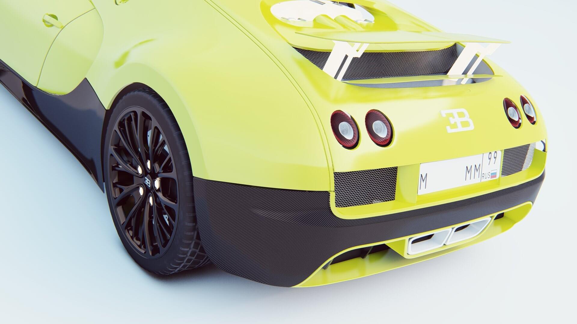 Bugatti Veyron, Super Sport - 3D Model by KSTORE