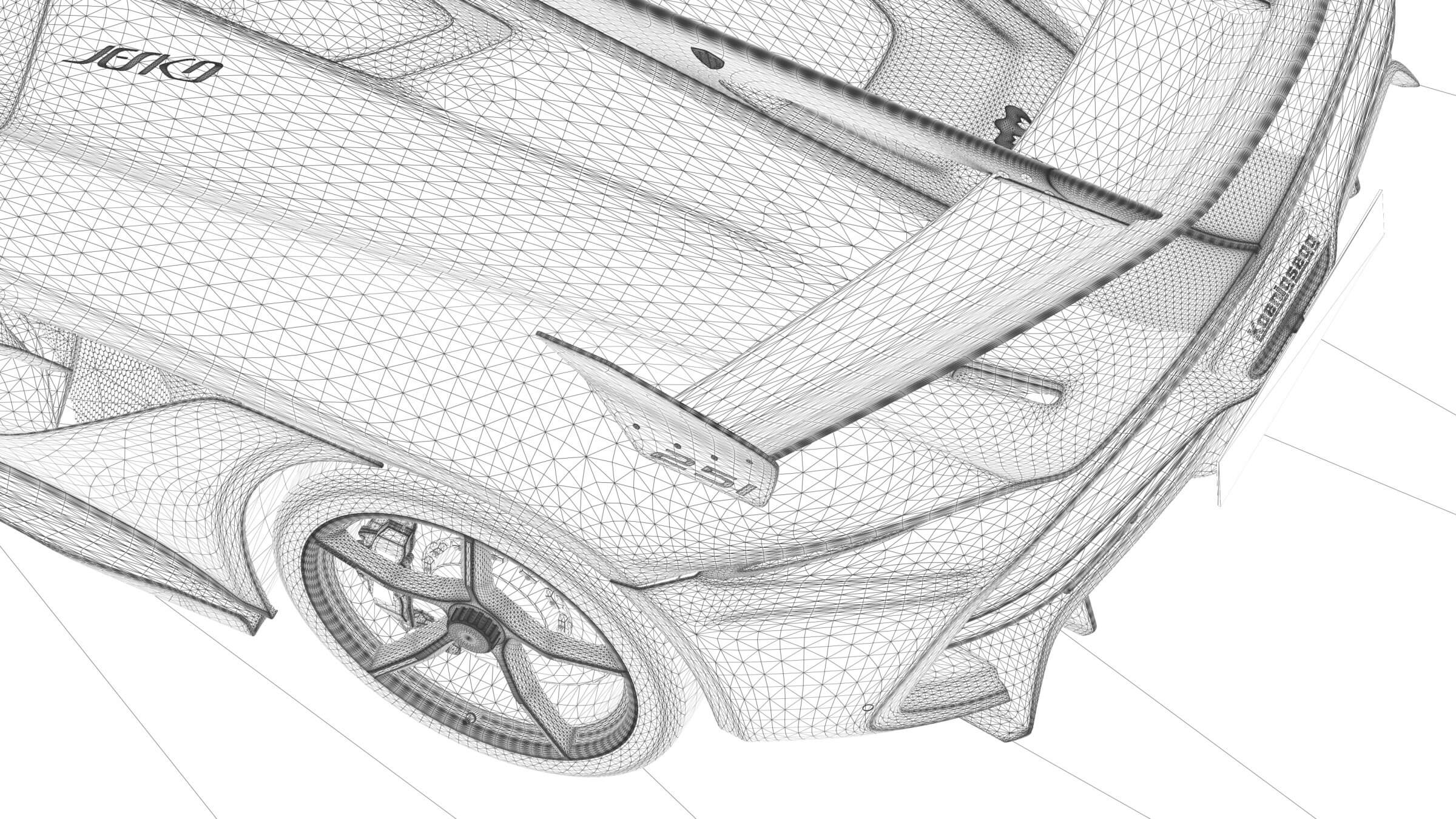 Koenigsegg Jesko 2020 - 3D Model by KSTORE