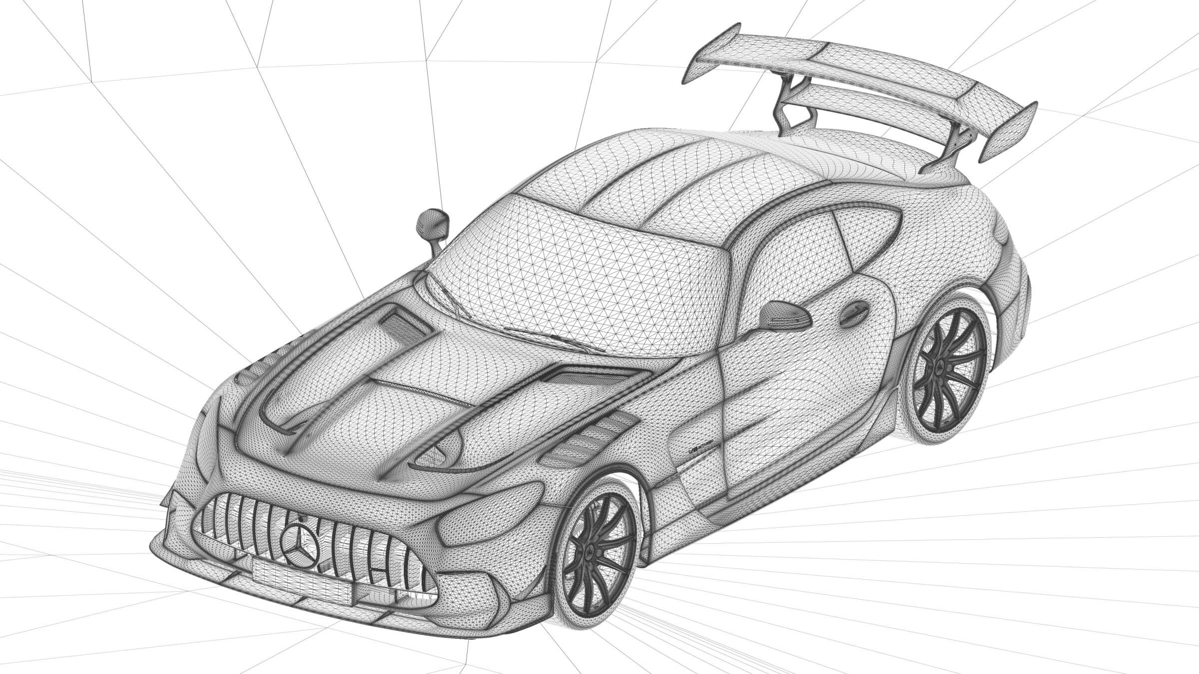 Mercedes Benz AMG GT Black Edition - 3D Model by KSTORE