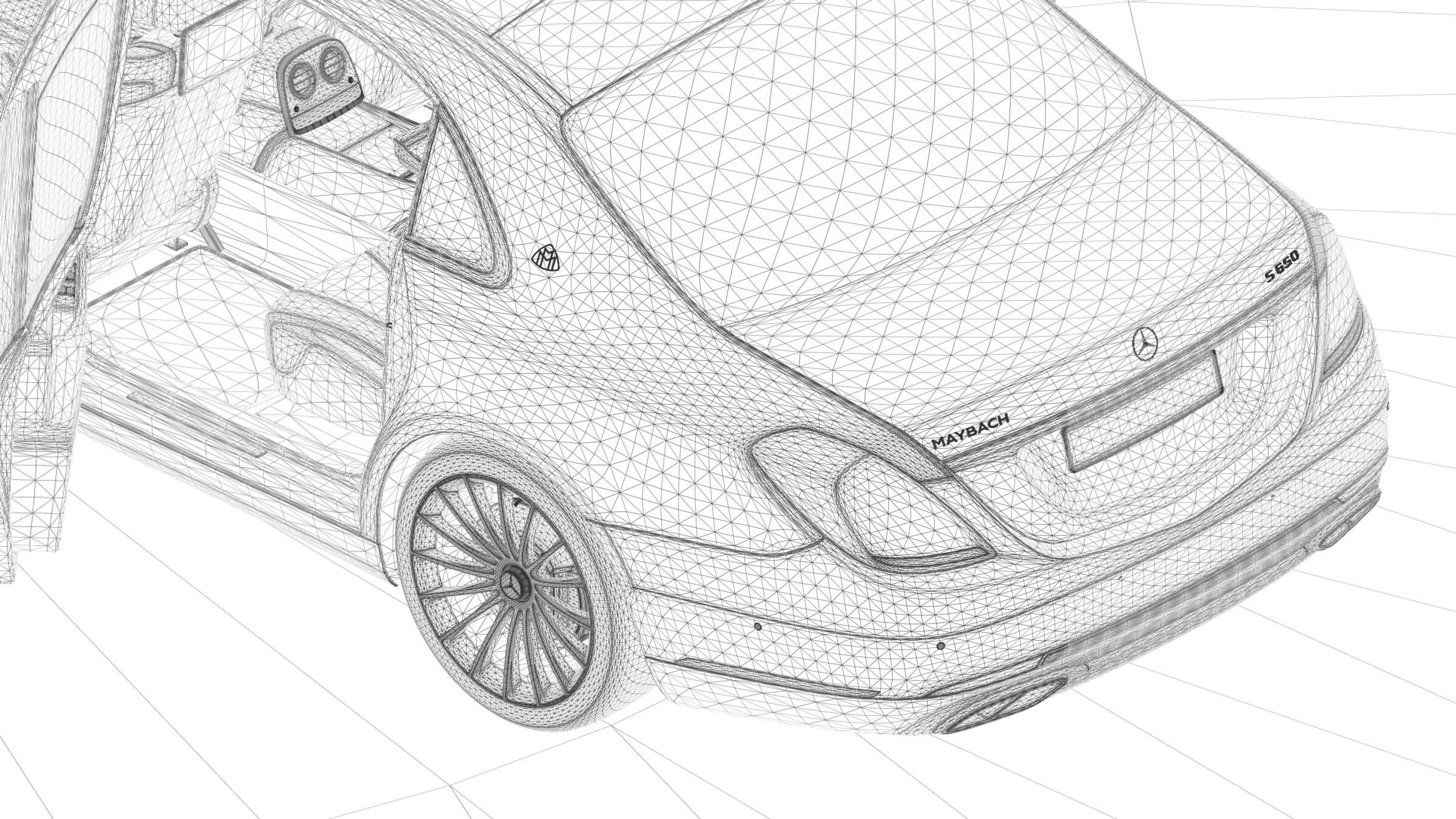 Mercedes Maybach S650 LD - 3D Model by KSTORE