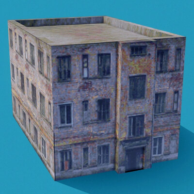 Gritty Abandoned Soviet-Style Apartment (PSX) 3D Model by Ksuga