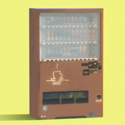 Red Vending Machine (PSX) - 3D Model by Ksuga