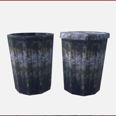 Trash Can (PSX) - 3D Model by Ksuga