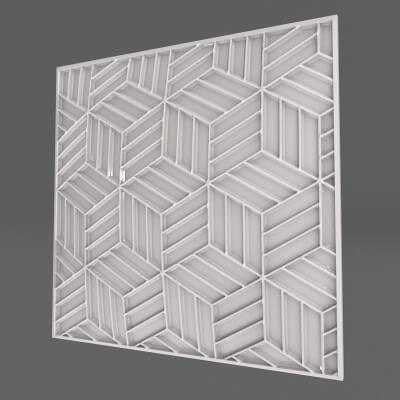 3D WALL PANEL 3DWPRAJ37 by Ktkaraj 3D Models