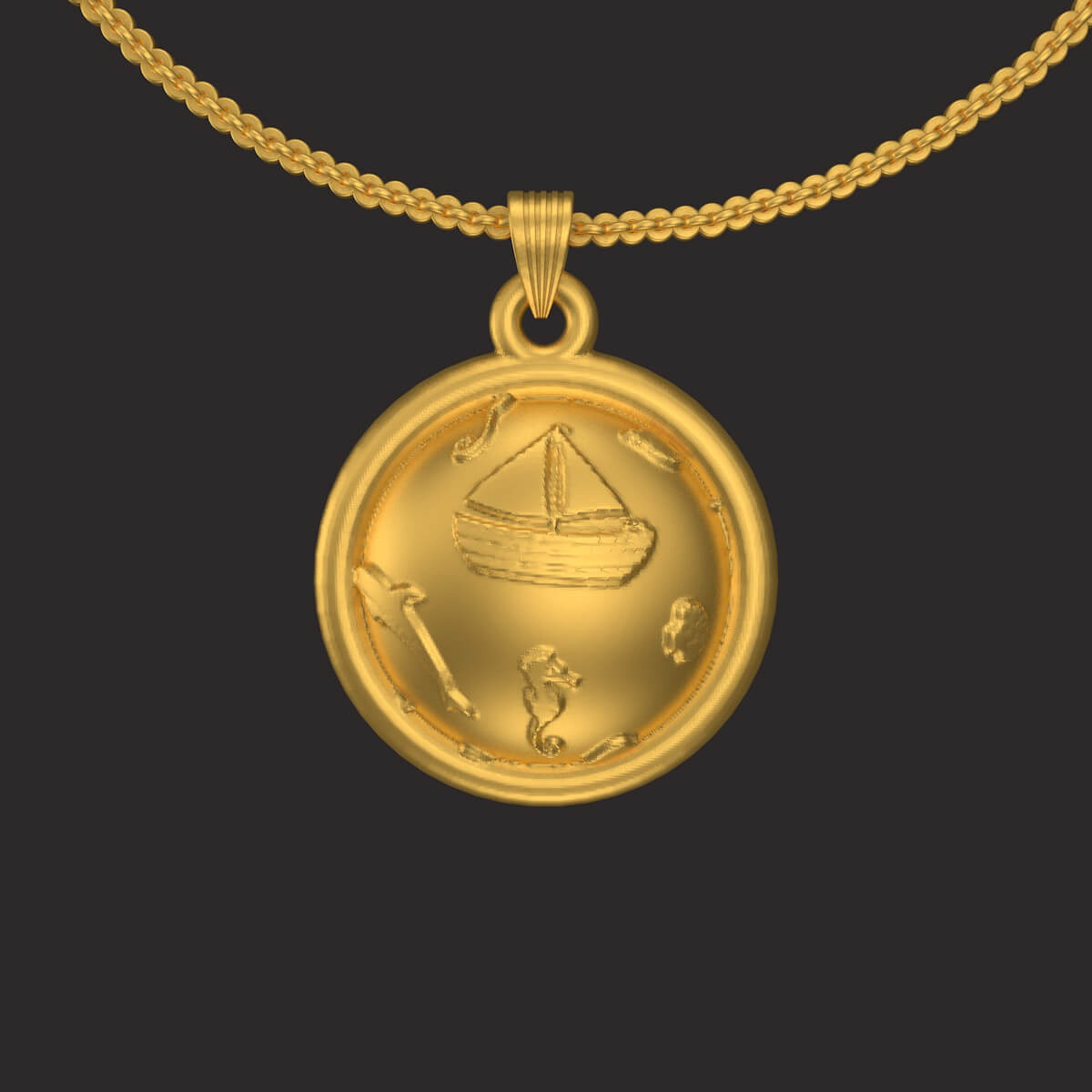Dome Pendant Jewellery PDJSP73 - 3D Print Model by Ktkaraj 3D Models