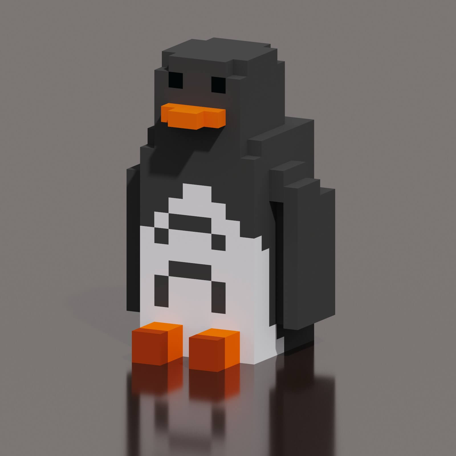 Penguin 1 Voxel - 3D Model by Ktkaraj 3D Models