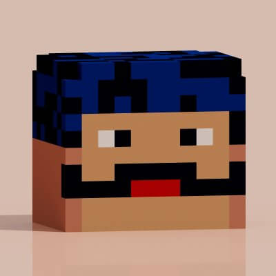 Square Face 2 Voxel - 3D Model by Ktkaraj 3D Models