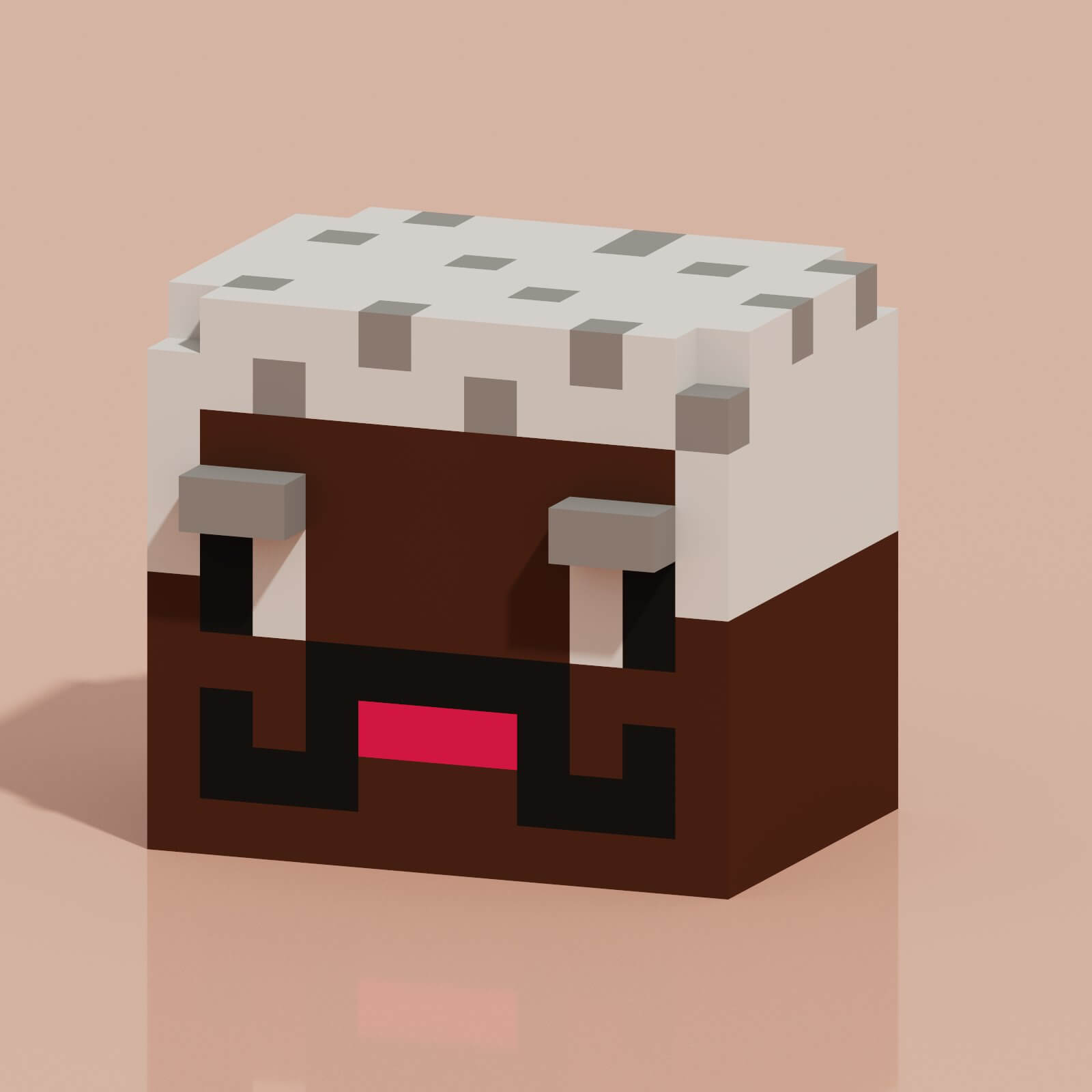 Square Face 5 Voxel - 3D Model by Ktkaraj 3D Models