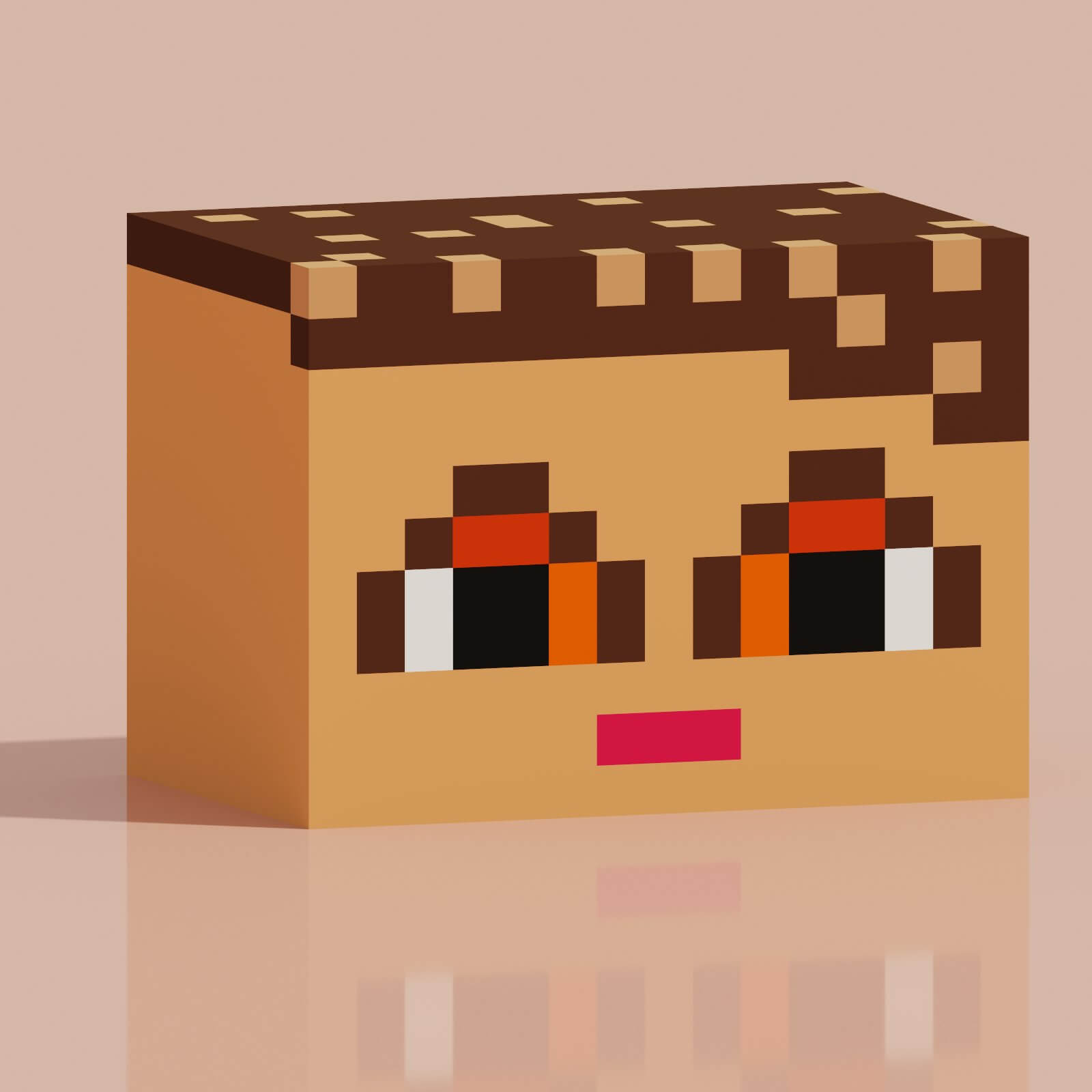 Square Face 6 Voxel - 3D Model by Ktkaraj 3D Models