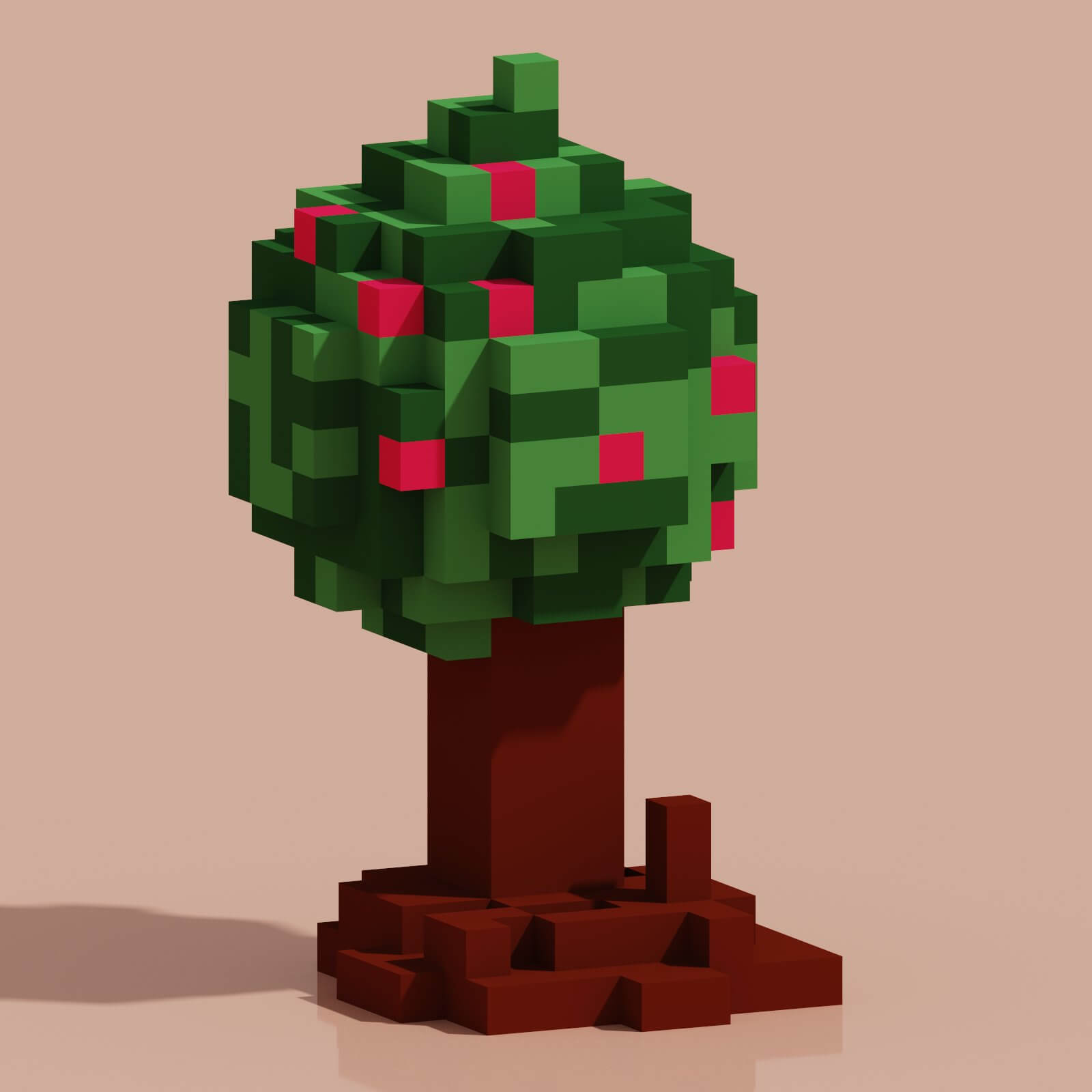 Tree 3 Voxel - 3D Model by Ktkaraj 3D Models