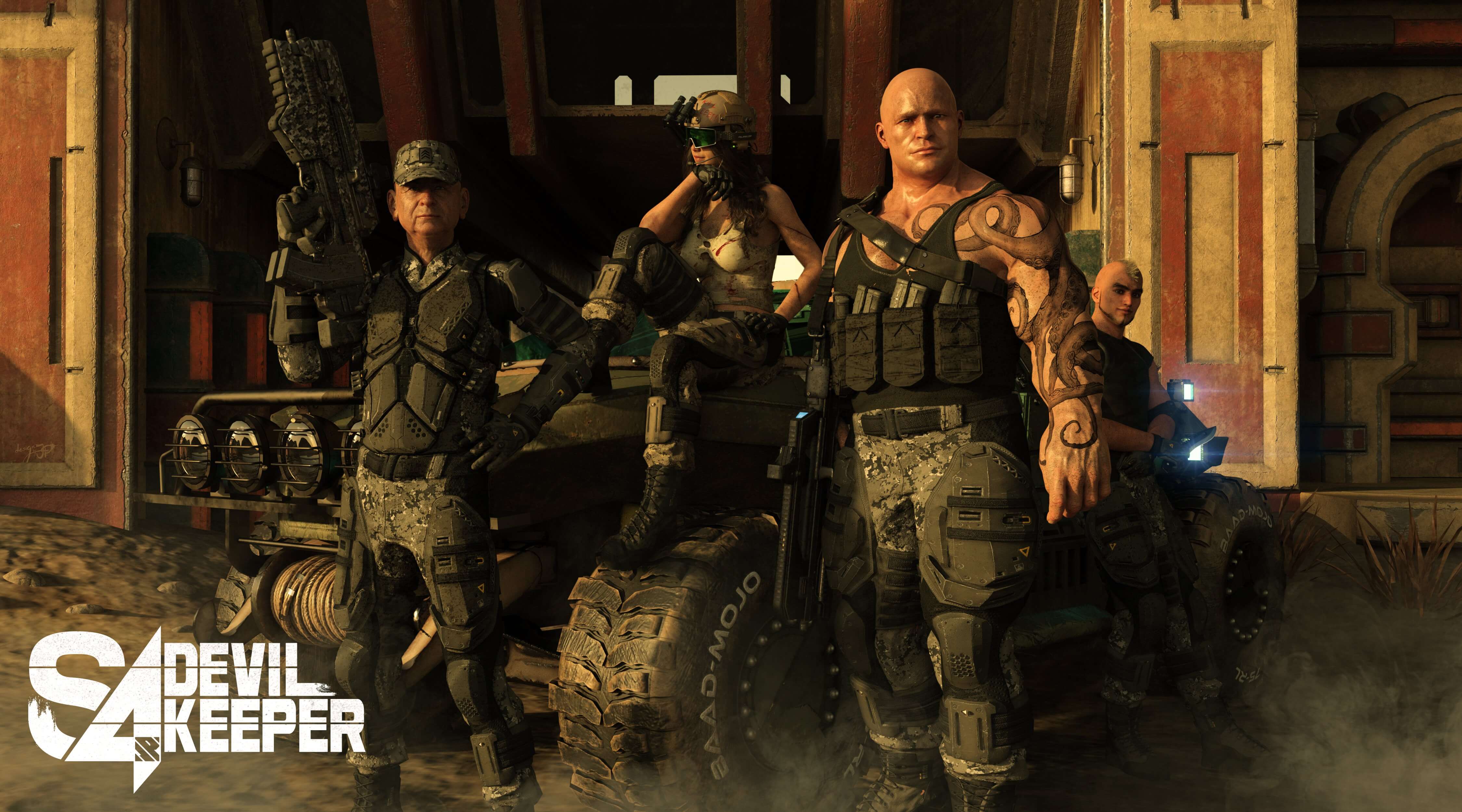 S4 team 3D Render, Digital Art by kunic24