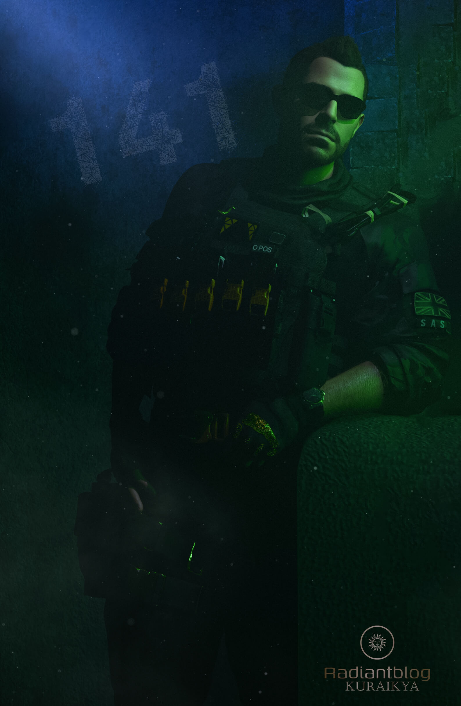 Blackcell Soap Outfit for Genesis 9 - Daz Content by KuraiKya