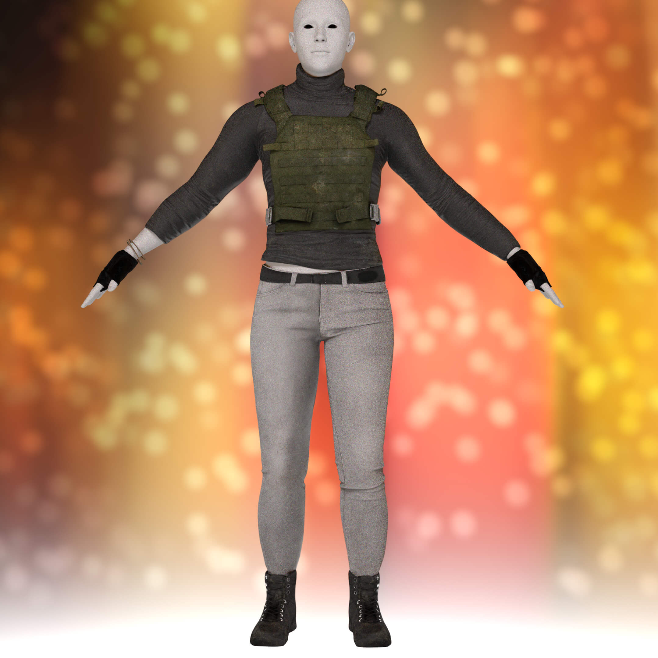 Captive Narco Outfit for Genesis 9 - Daz Content by KuraiKya
