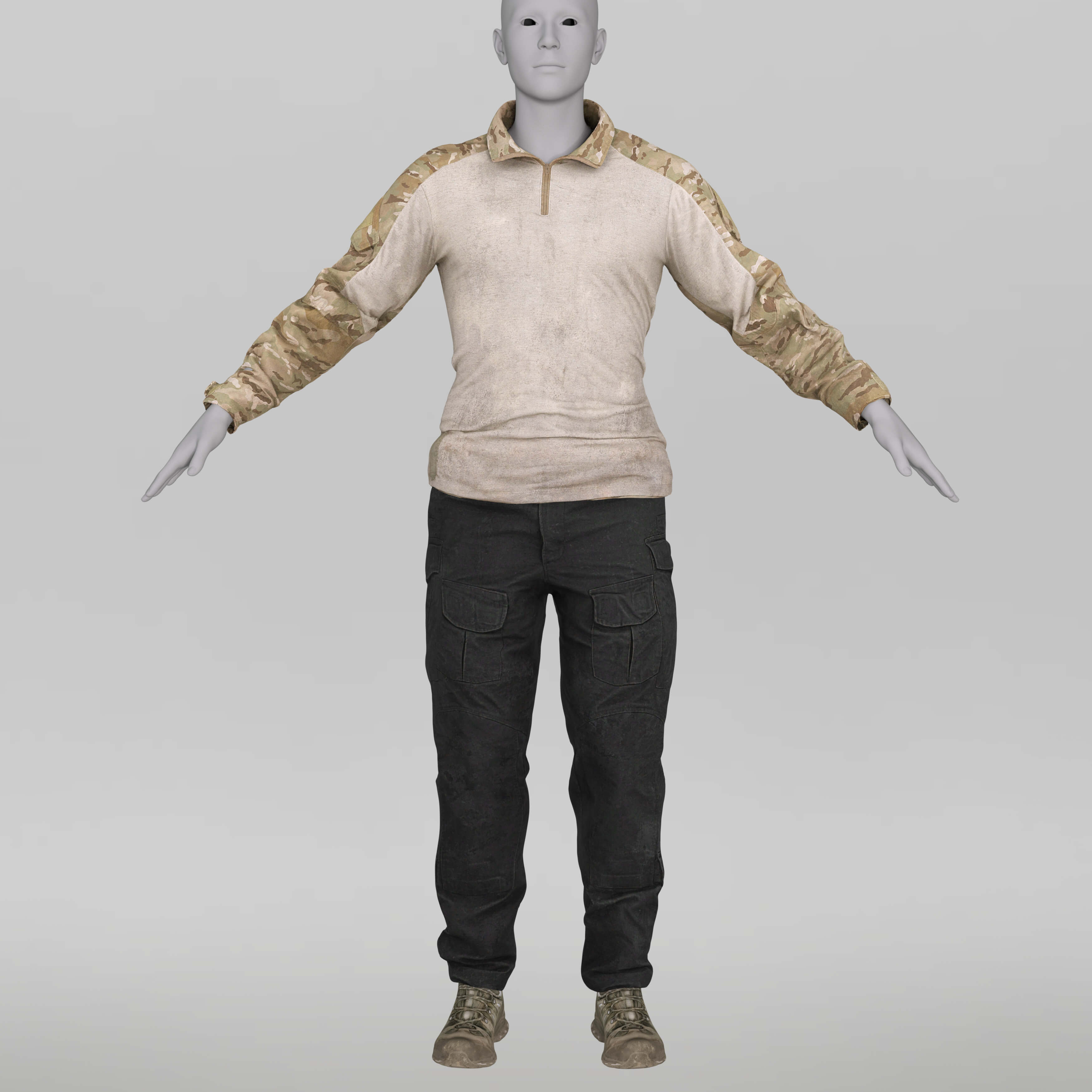 COD Mexican Prisoner Outfit for Genesis 9 - Daz Content by KuraiKya