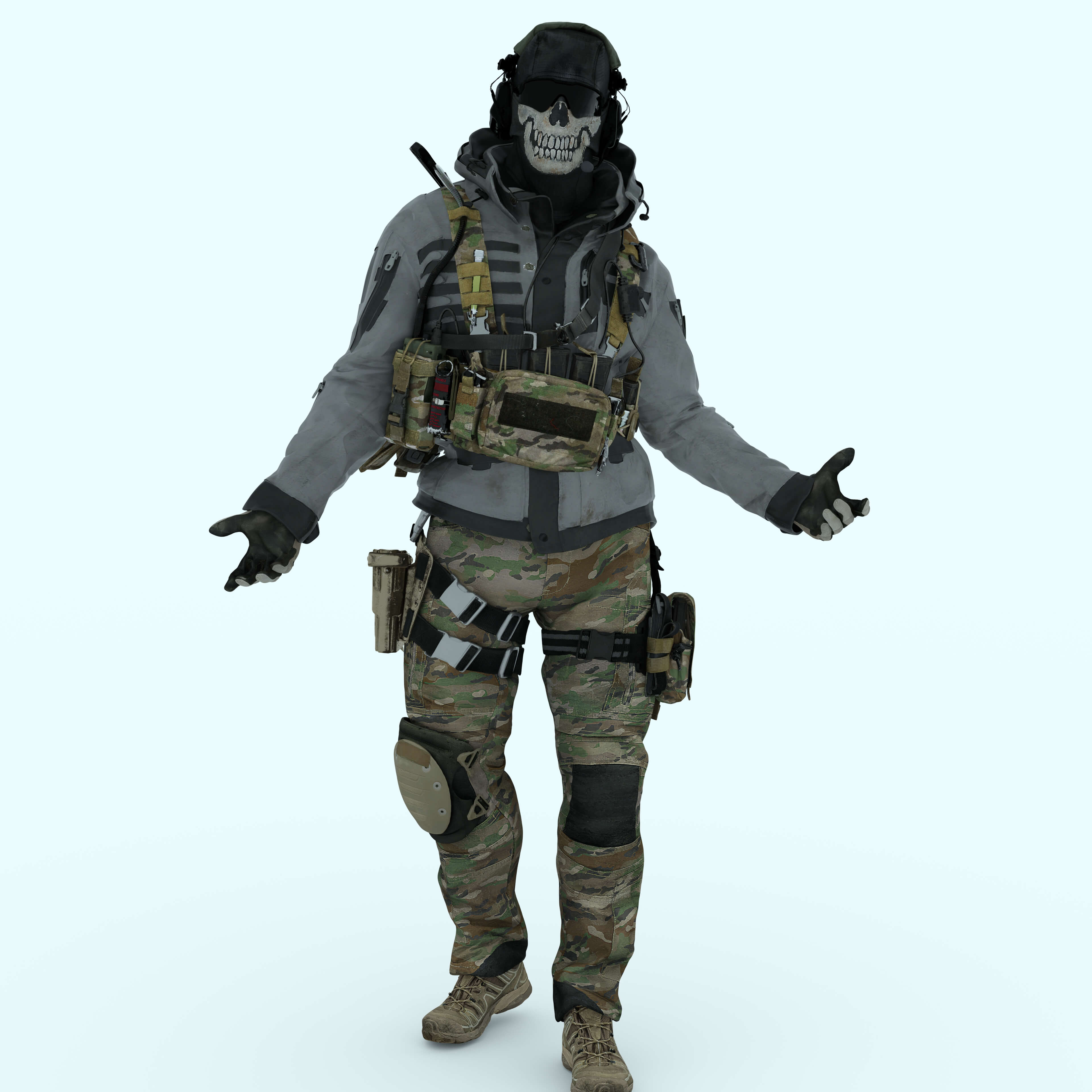 Combat Loadout for Genesis 9 - Daz Content by KuraiKya