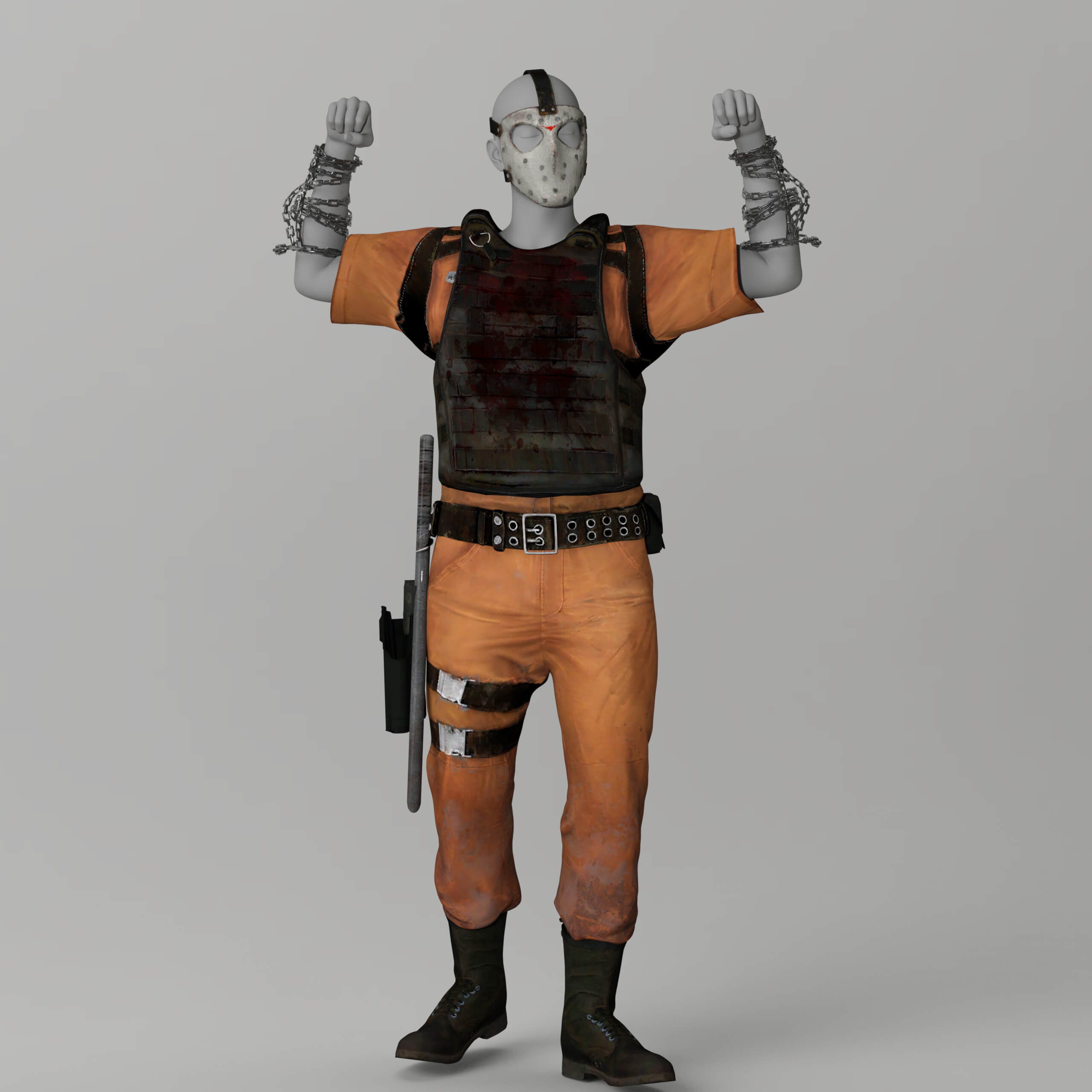 Convict Outfit for Genesis 9 - Daz Content by KuraiKya