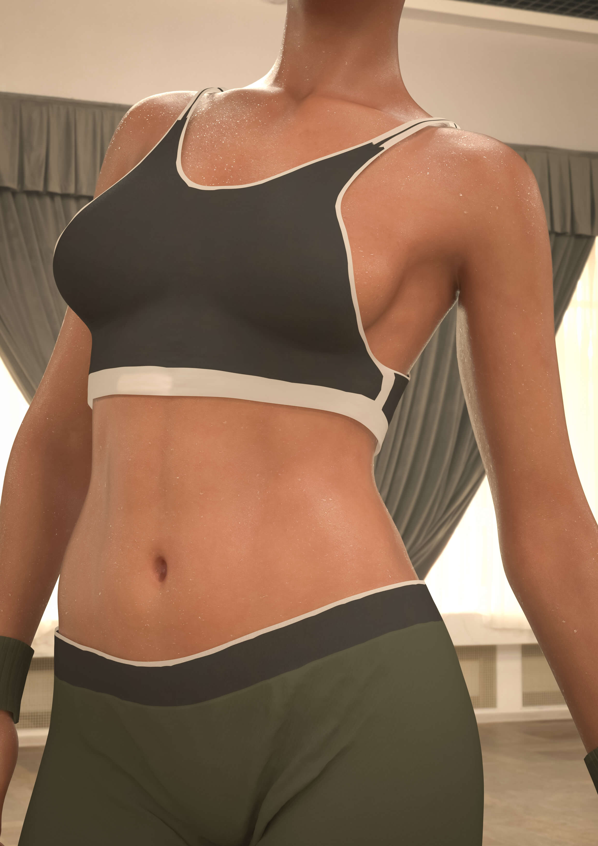 Croft Training Outfit for Genesis 9 - Daz Content by KuraiKya