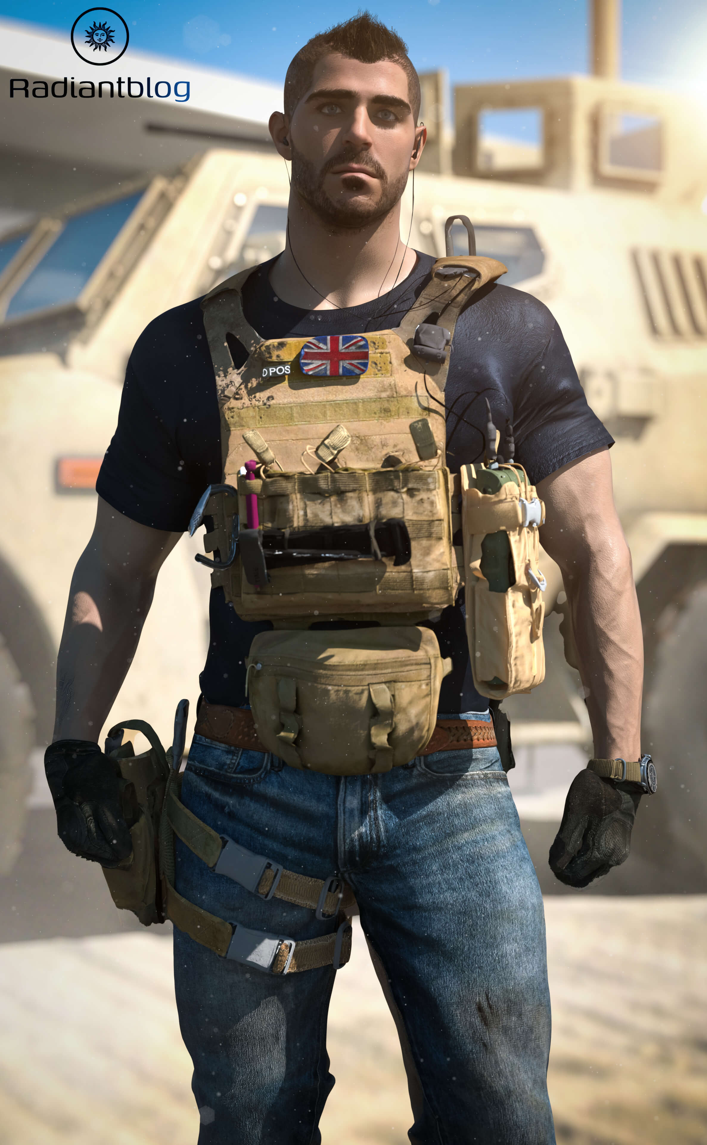 Field Ops Outfit for Genesis 9 - Daz Content by KuraiKya