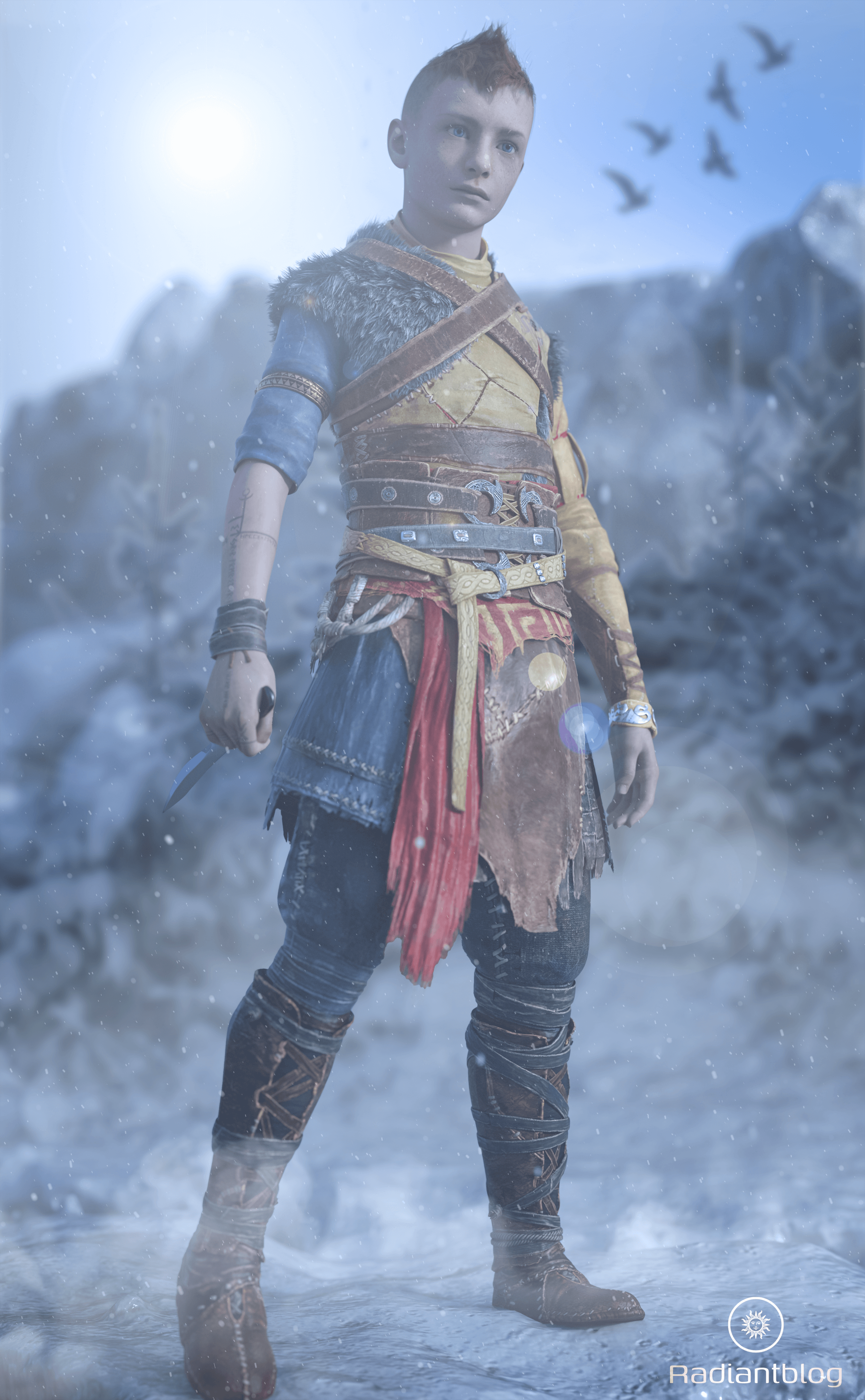 Atreus 3D Render, Digital Art by KuraiKya
