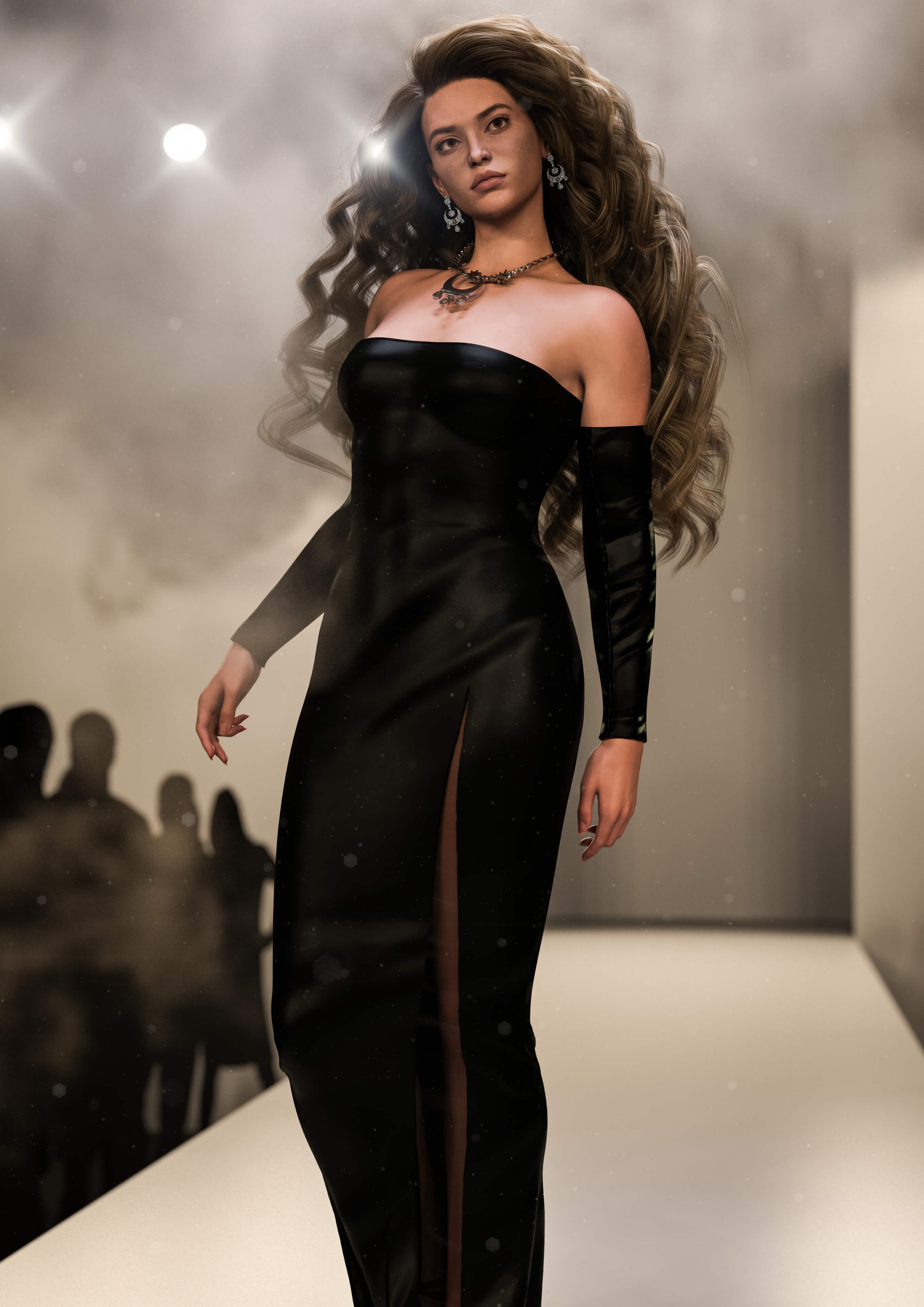 Good Girl Goes Bad 3D Render, Digital Art by KuraiKya