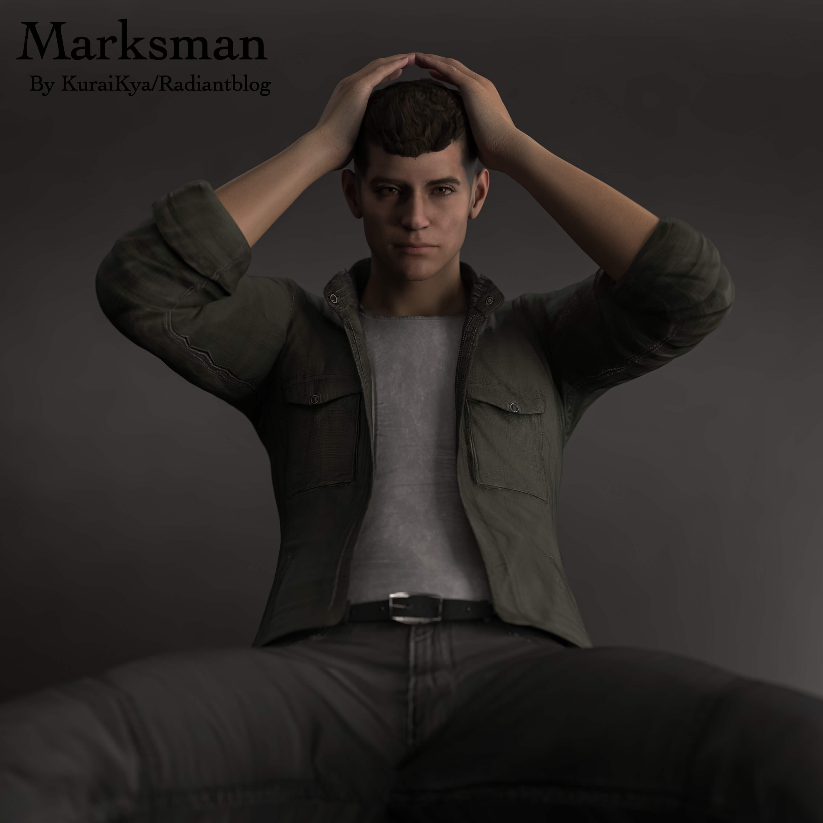 Marksman 3D Render, Digital Art by KuraiKya