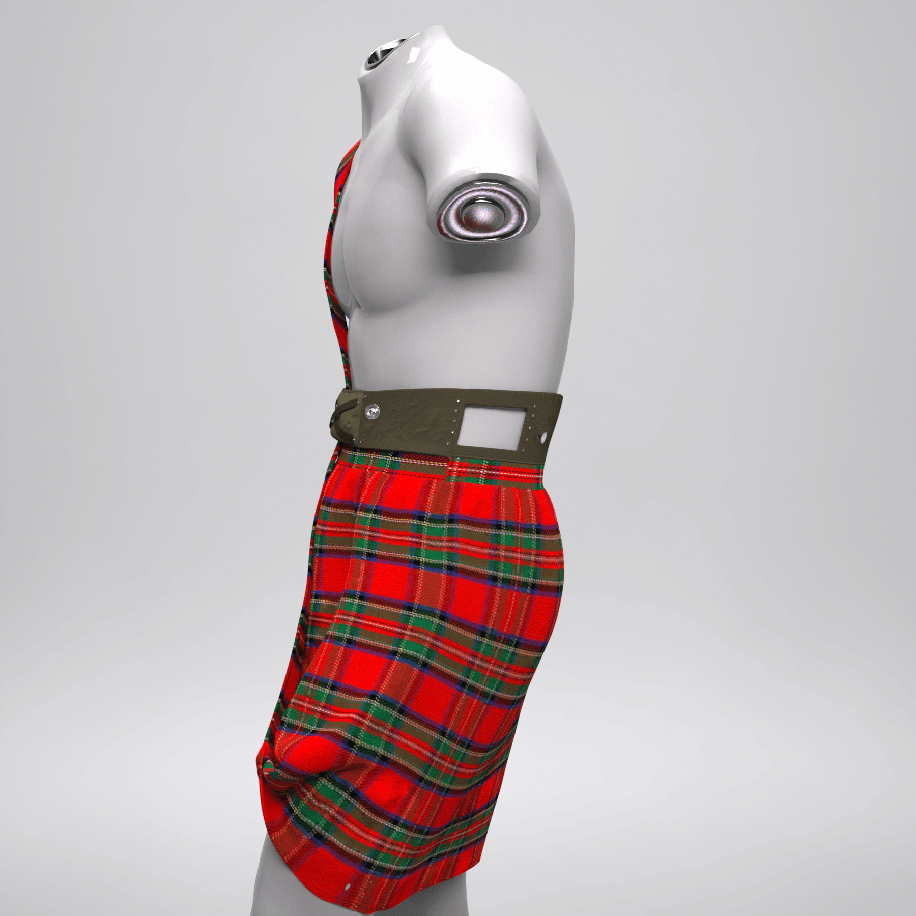 Scottish Kilt 3D Render, Digital Art by KuraiKya