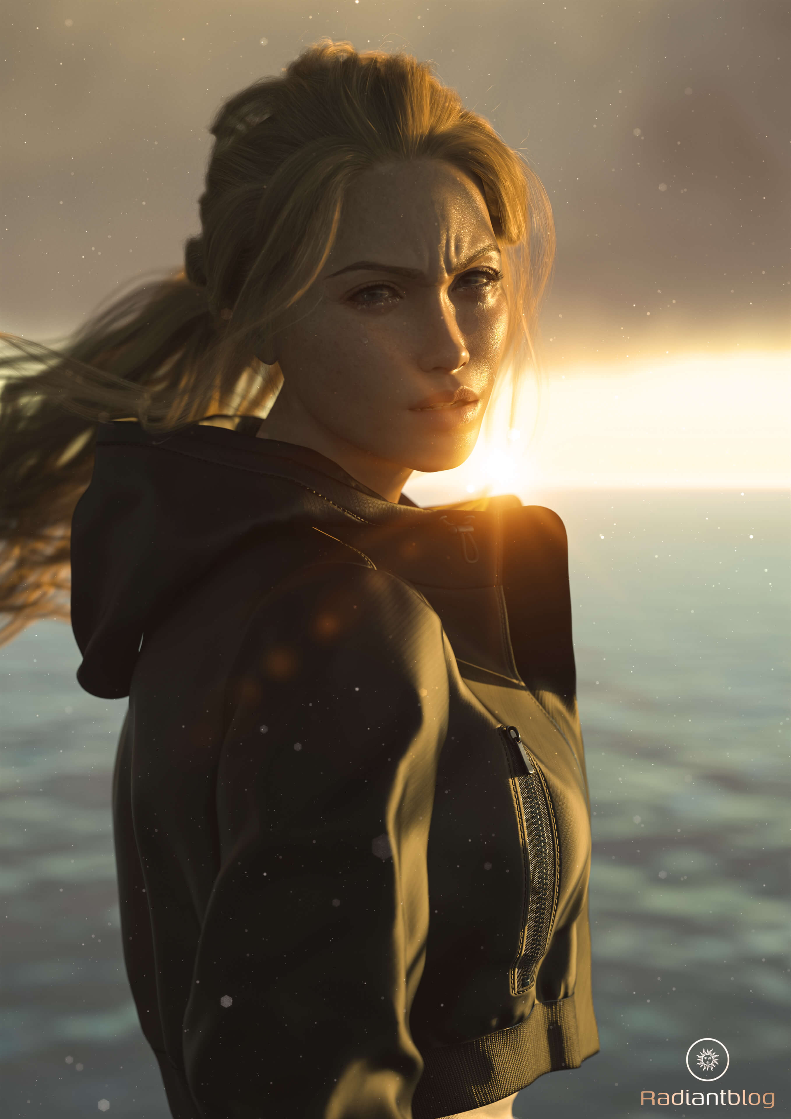 Silent Goodbye 3D Render, Digital Art by KuraiKya