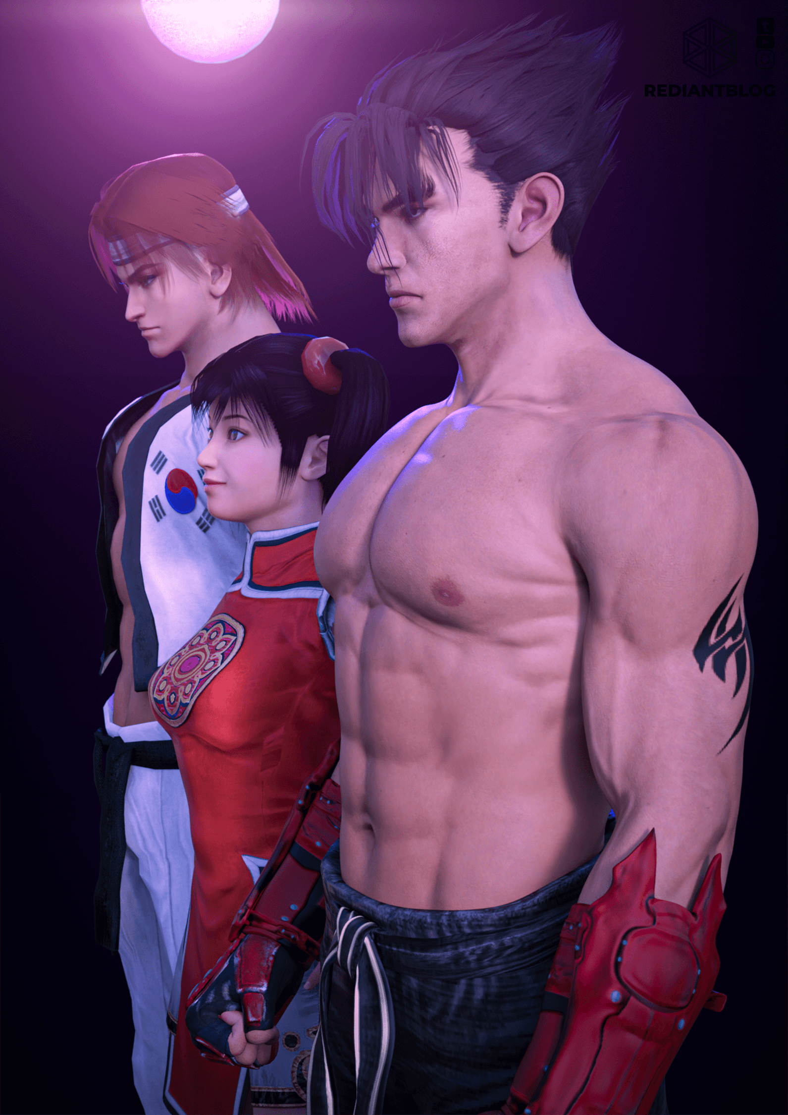 Tekken 3 Cover remake 3D Render | RenderHub Gallery