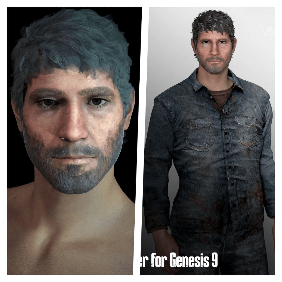 Update Joel 3D Render, Digital Art by KuraiKya