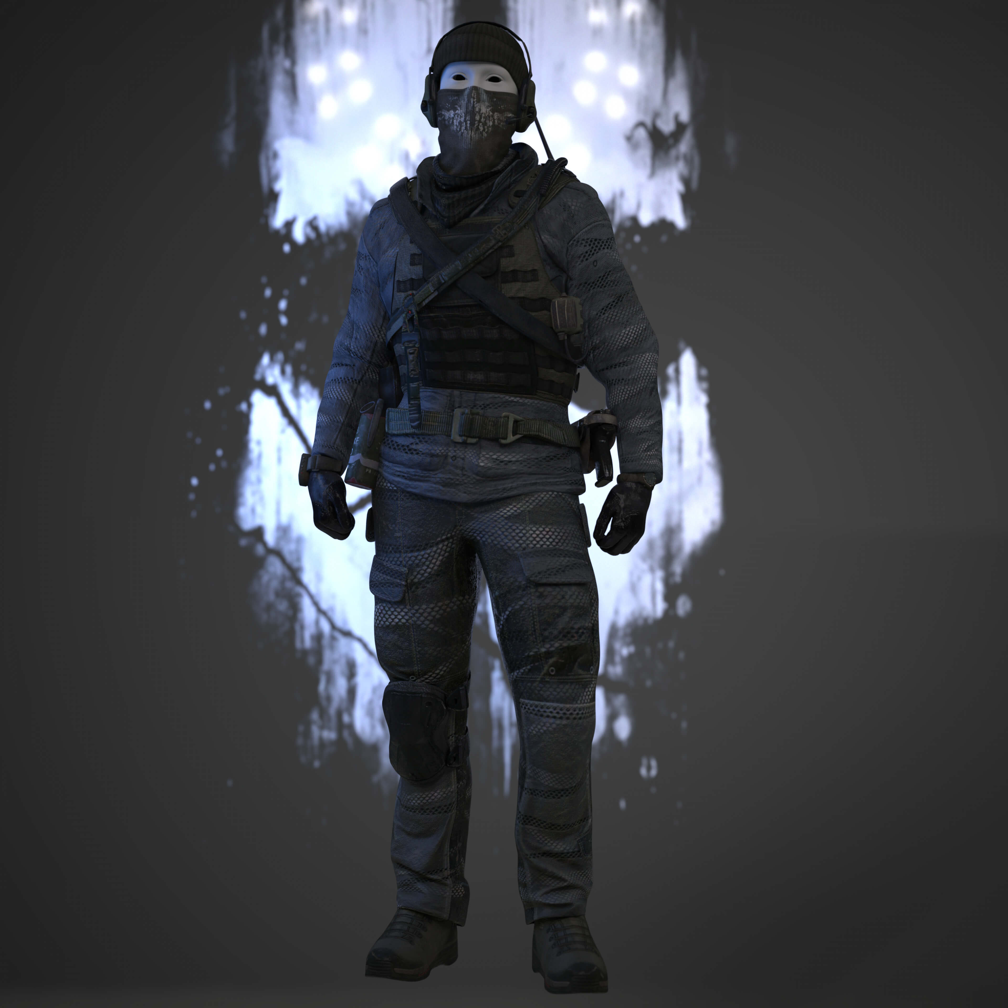 Ghost Recon Outfit for Genesis 9 - Daz Content by KuraiKya