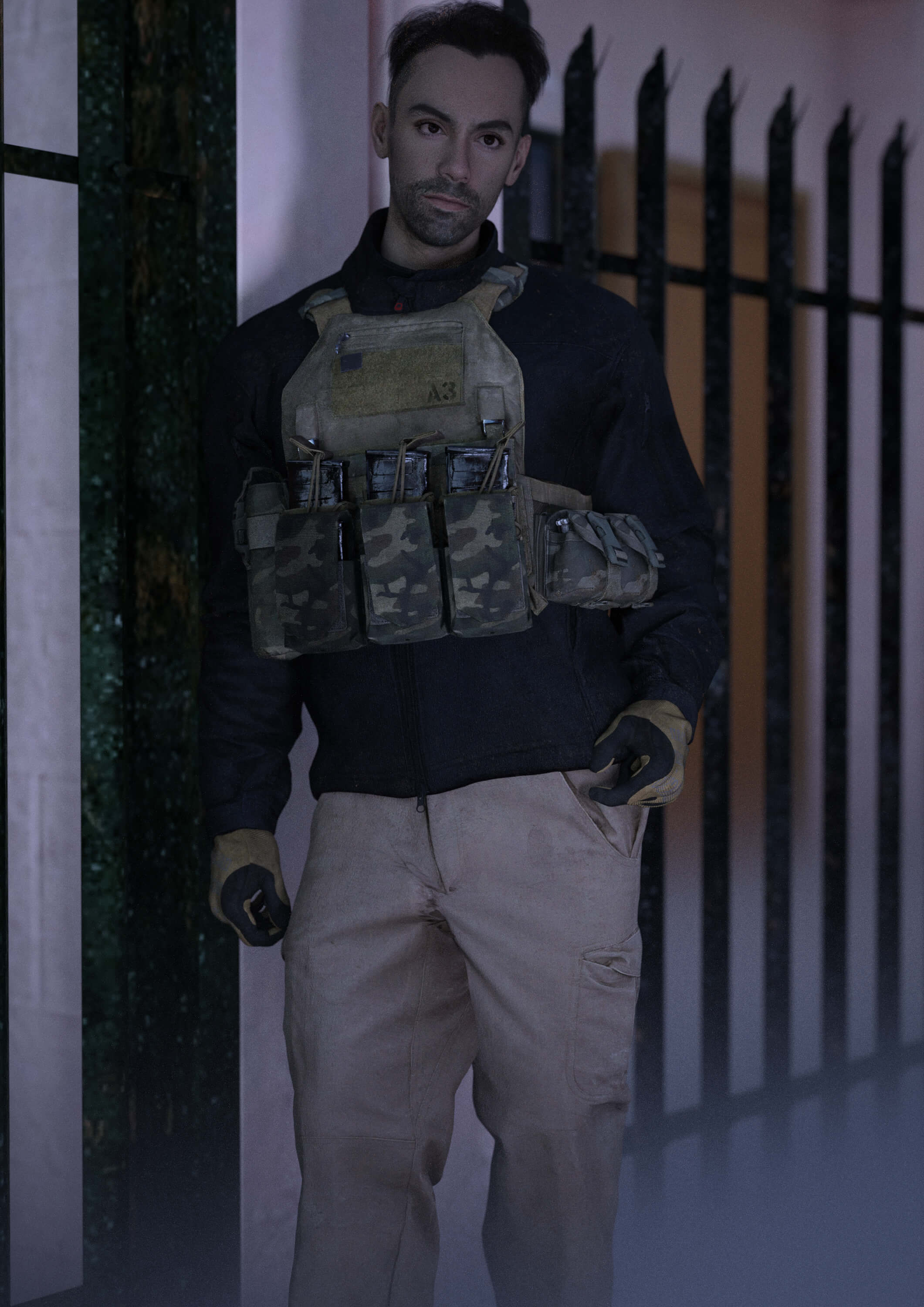 Commandante Outfit for Genesis 9 - Daz Content by KuraiKya