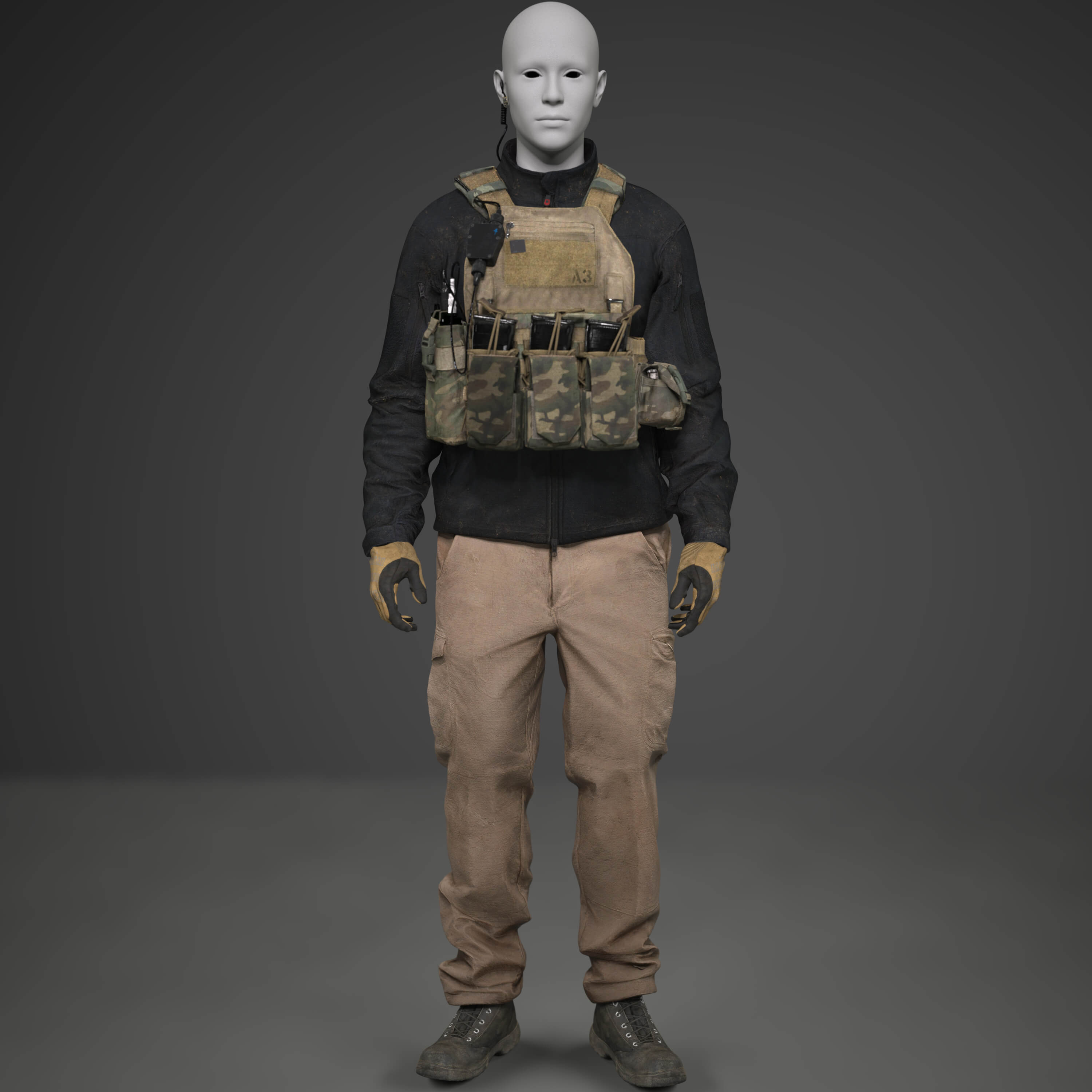 Commandante Outfit for Genesis 9 - Daz Content by KuraiKya