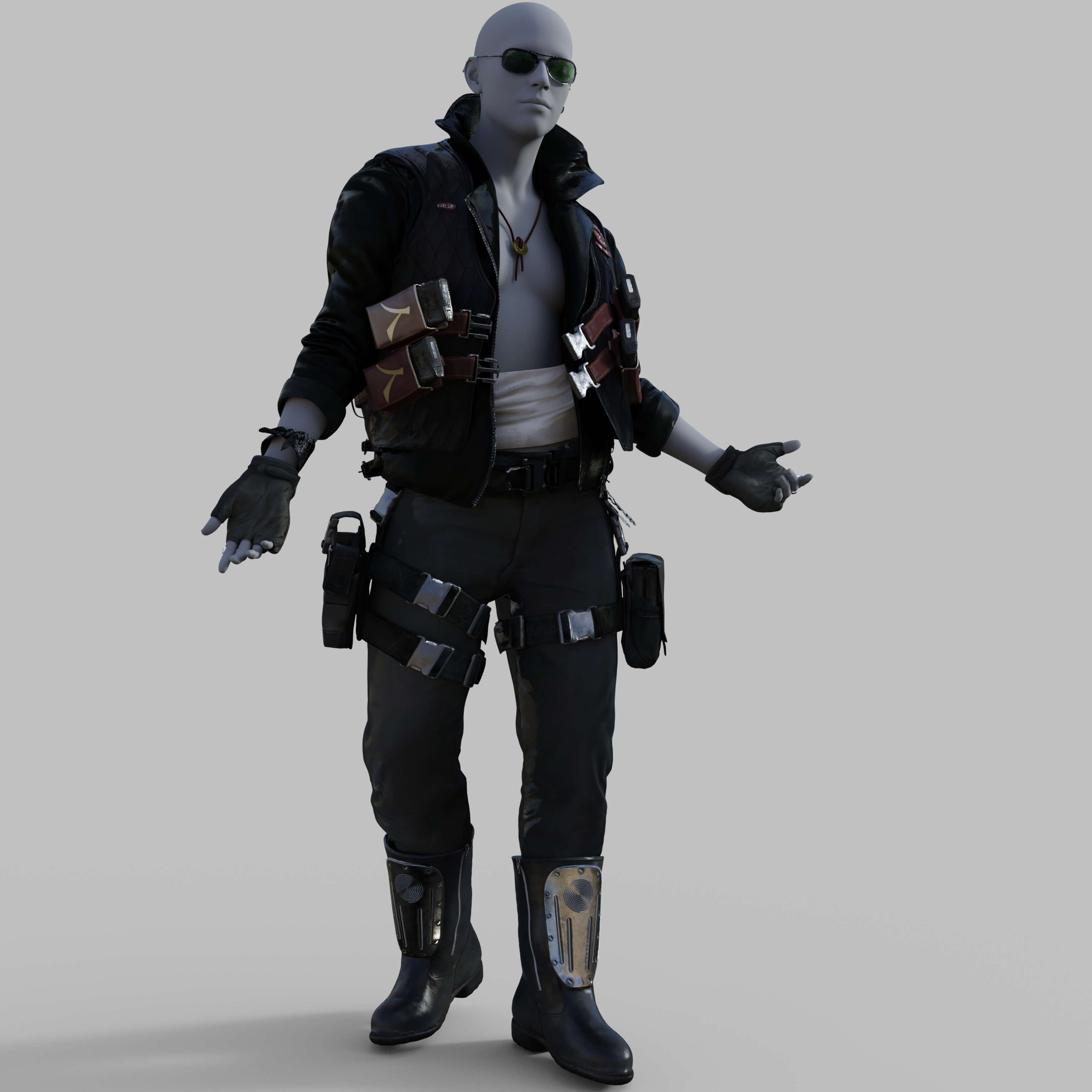Modern Ronin Outfit for Genesis 9 - Daz Content by KuraiKya