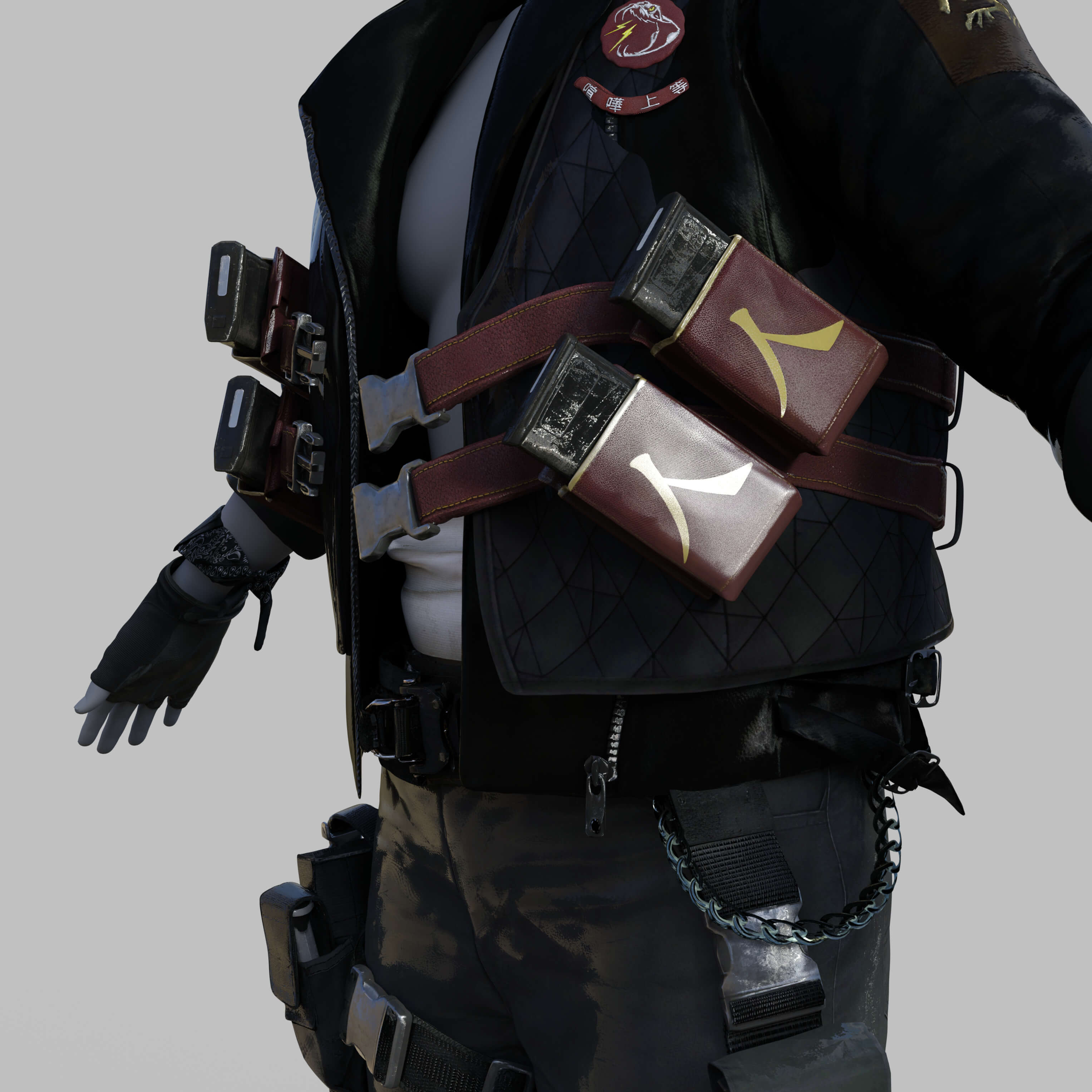 Modern Ronin Outfit for Genesis 9 - Daz Content by KuraiKya