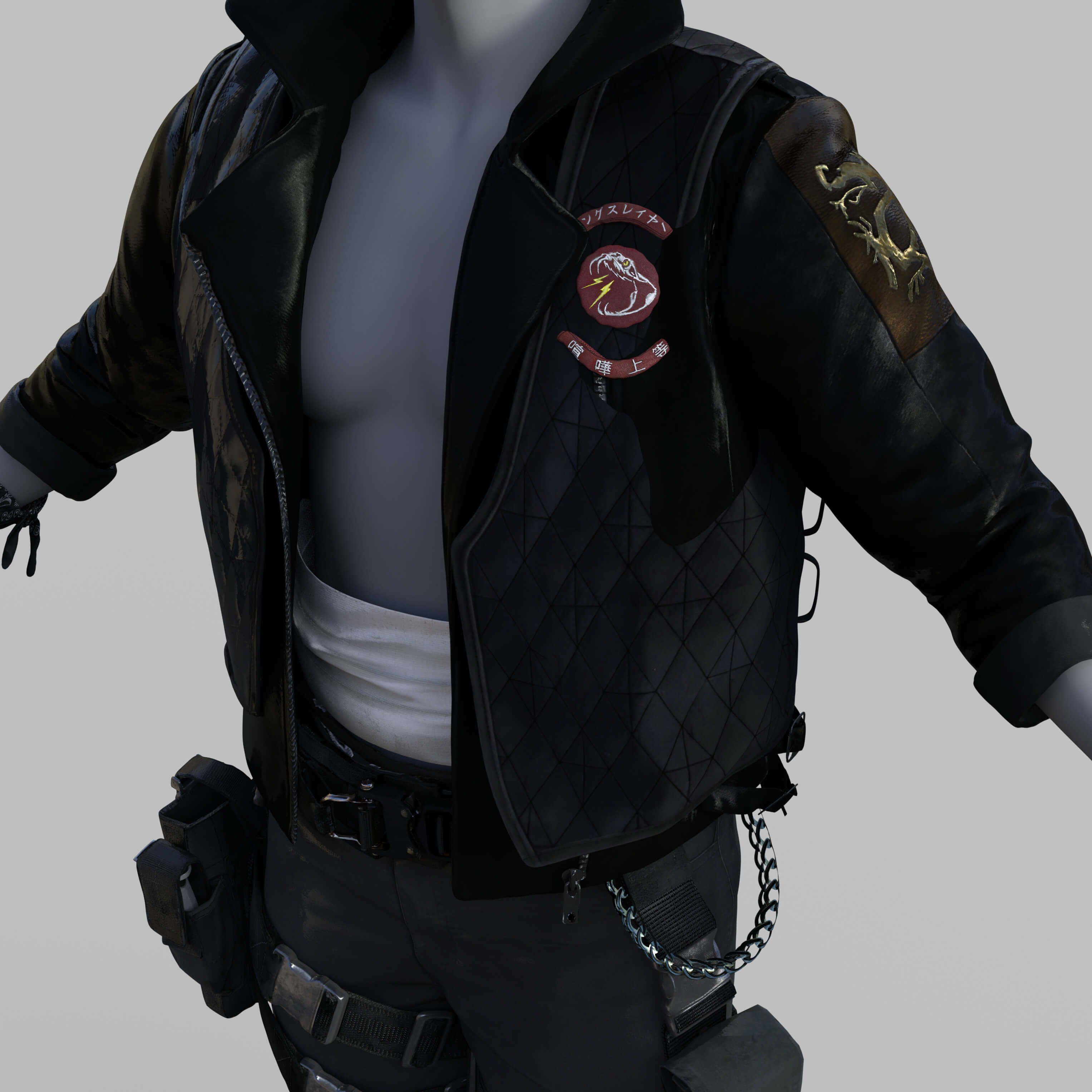 Modern Ronin Outfit for Genesis 9 - Daz Content by KuraiKya