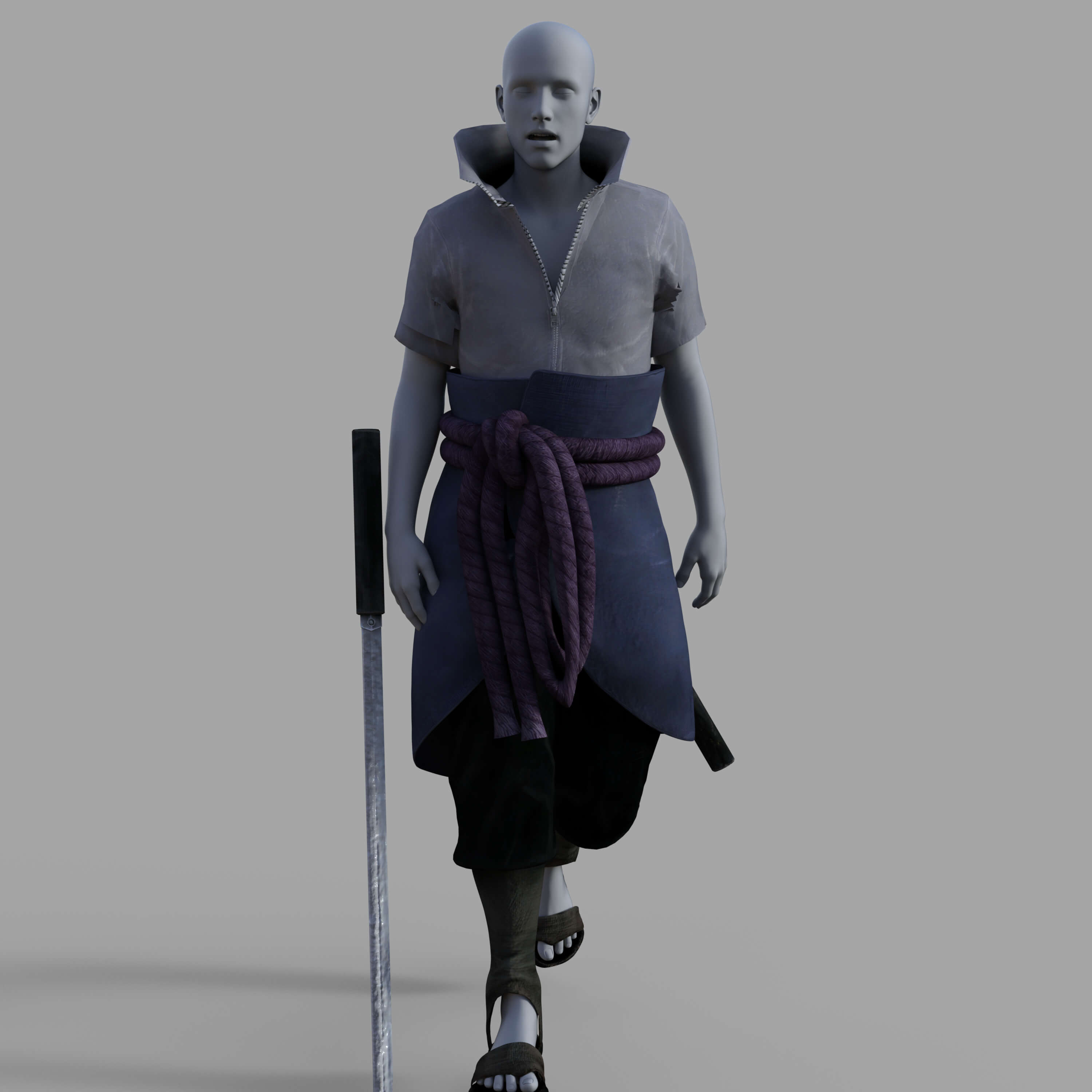 Nuke-Nin Outfit for Genesis 8 Male Free Daz Content by KuraiKya