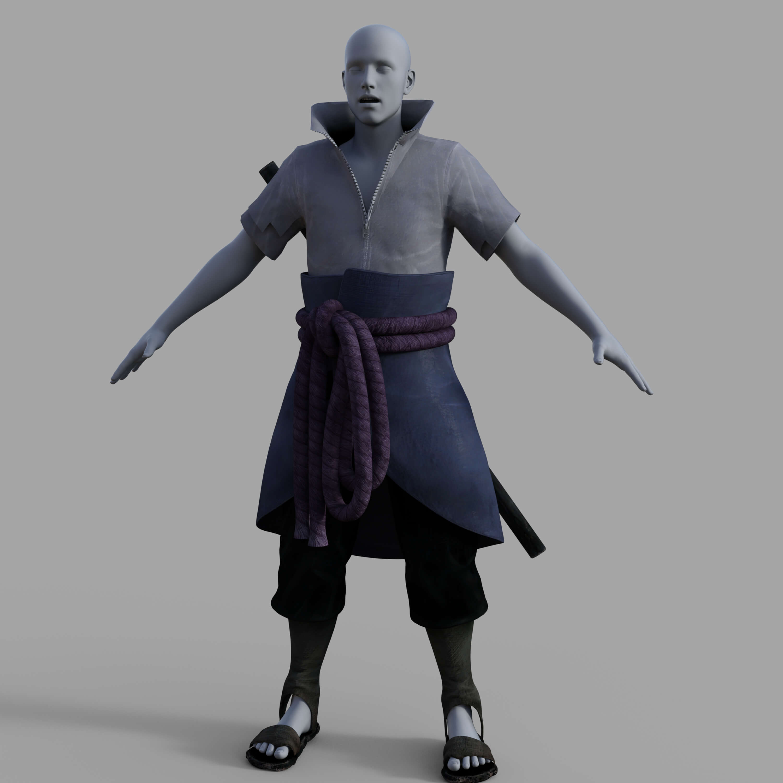 Nuke-Nin Outfit for Genesis 8 Male Free Daz Content by KuraiKya